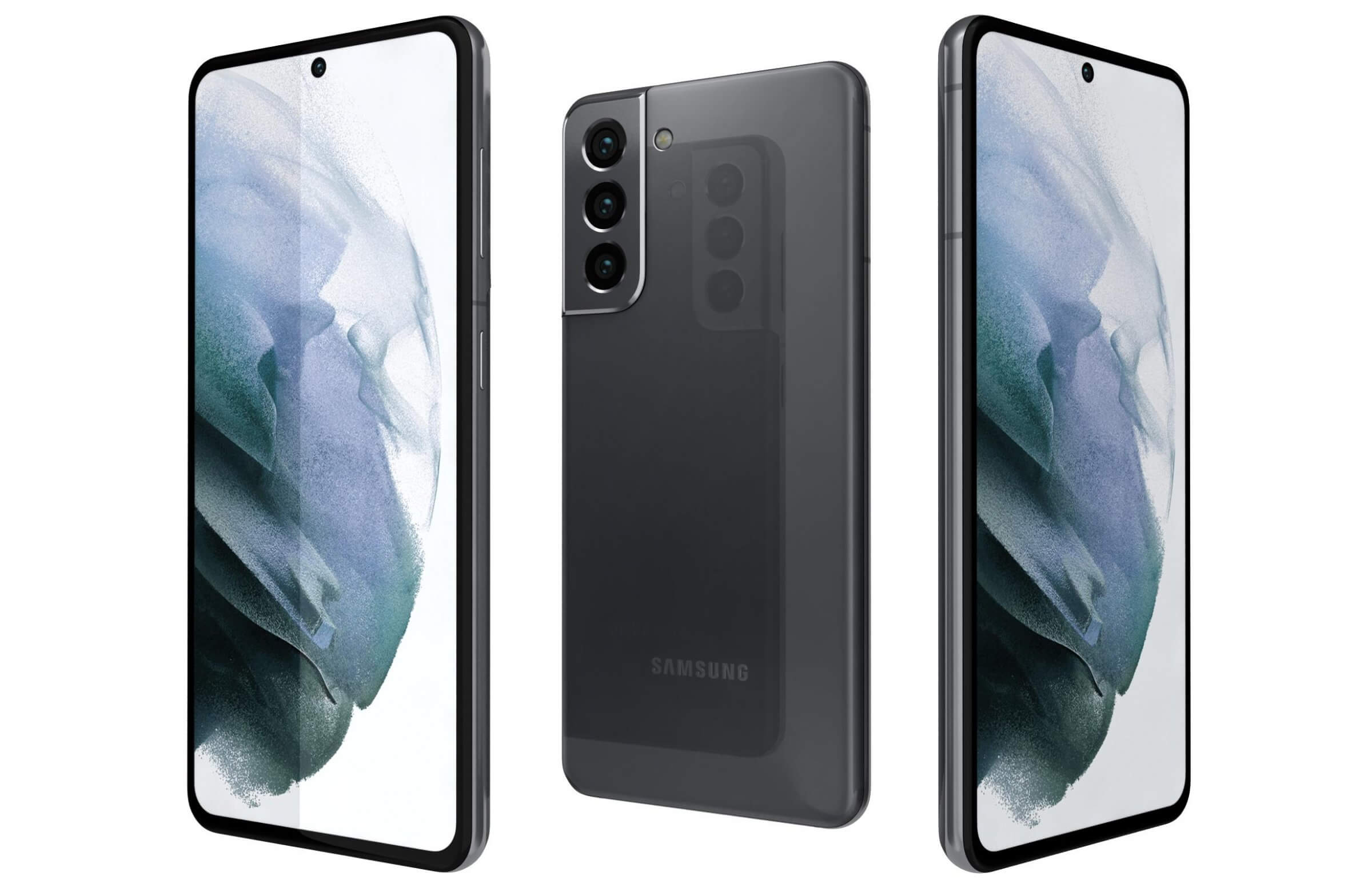 Samsung Galaxy S21 Phantom Gray - 3D Model by Rever_Art