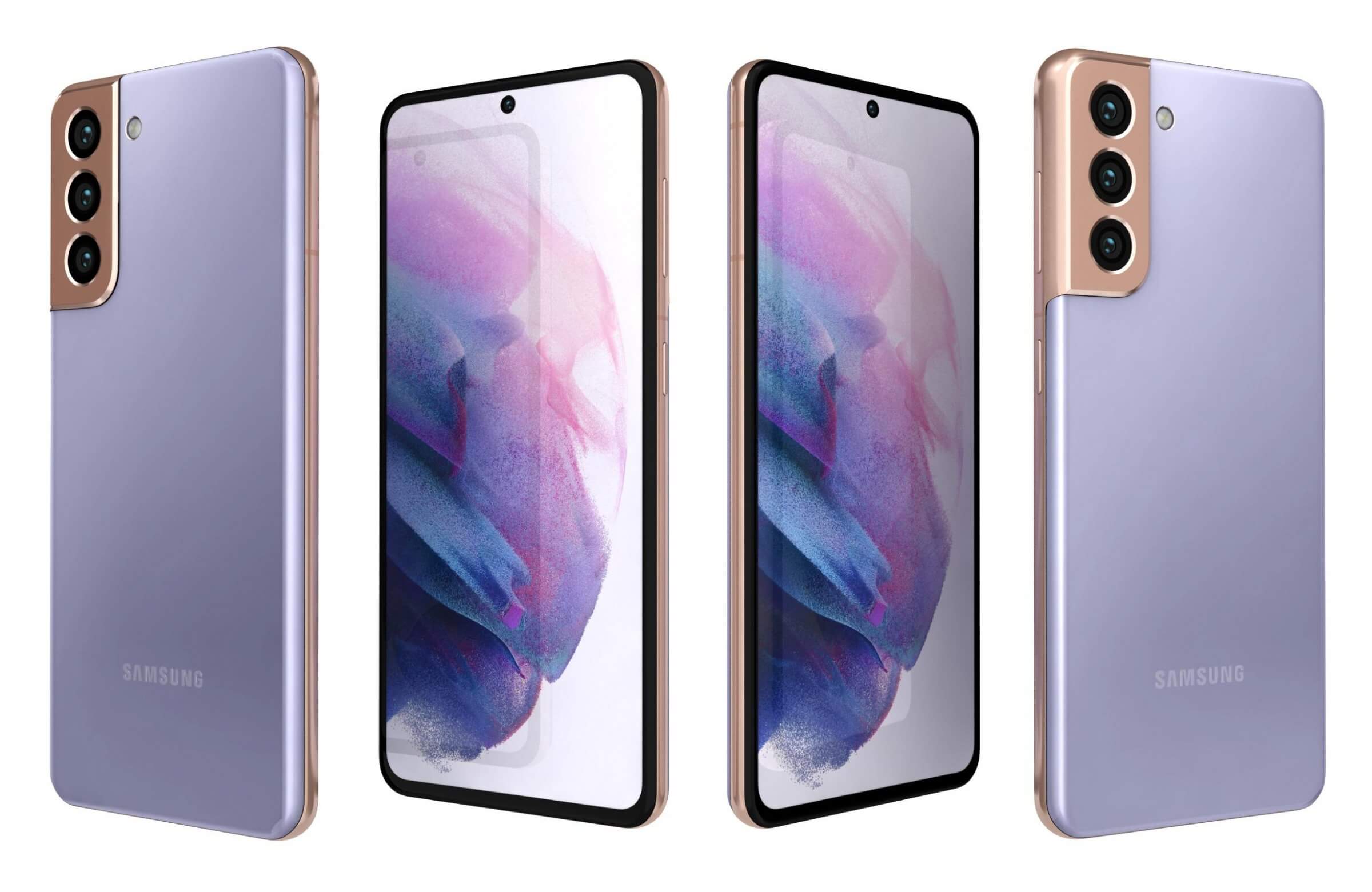 Samsung Galaxy S21 Phantom Violet - 3D Model by Rever_Art