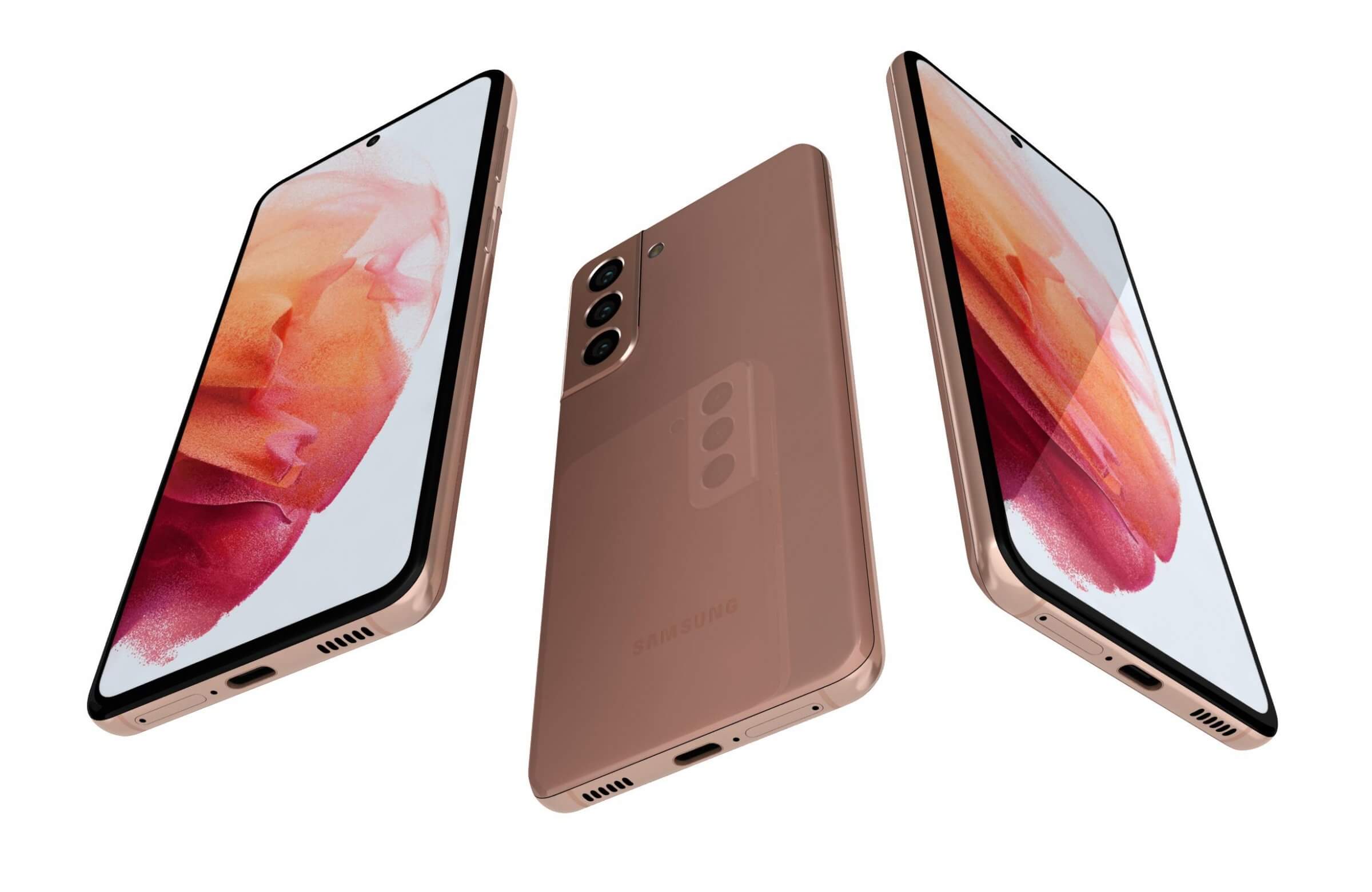 Samsung Galaxy S21 Plus 5G Phantom Gold - 3D Model by Rever_Art
