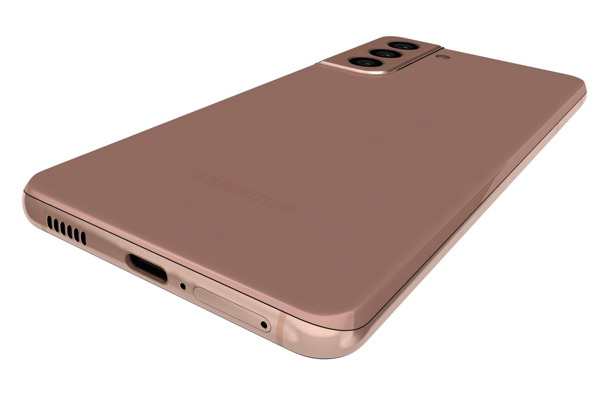 Samsung Galaxy S21 Plus 5G Phantom Gold - 3D Model by Rever_Art