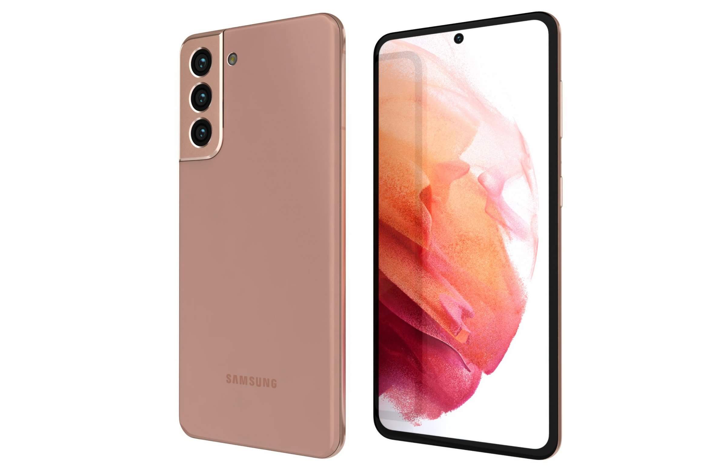 Samsung Galaxy S21 Plus 5G Phantom Gold - 3D Model by Rever_Art