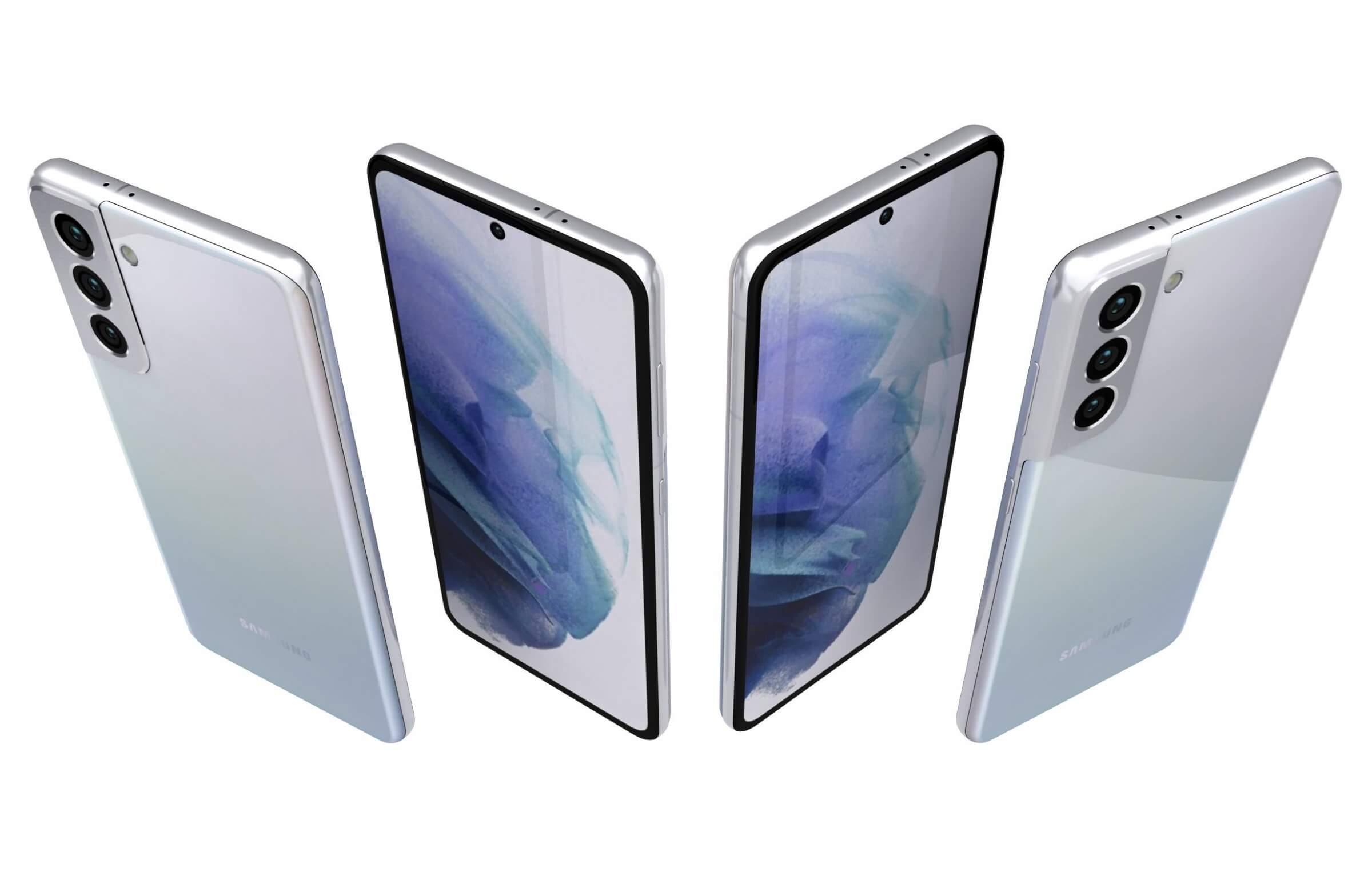 Samsung Galaxy S21 Plus 5G Phantom Silver - 3D Model by Rever_Art