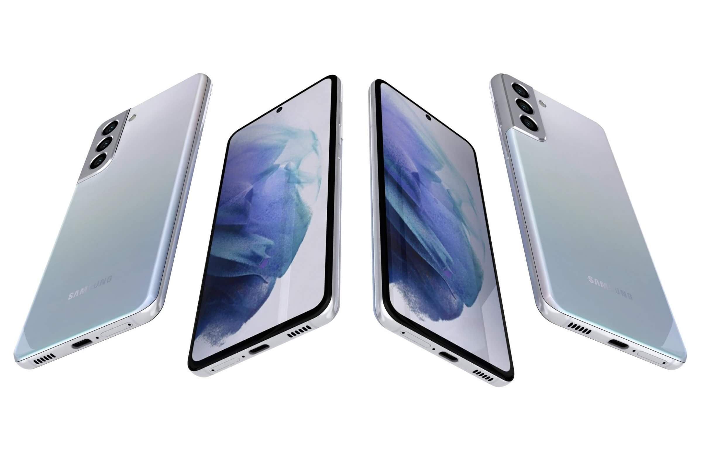 Samsung Galaxy S21 Plus 5G Phantom Silver - 3D Model by Rever_Art