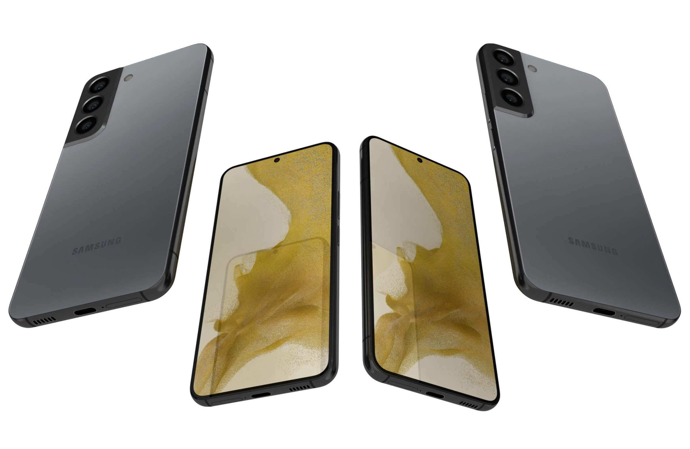 Samsung Galaxy S22 Graphite - 3D Model by Rever_Art