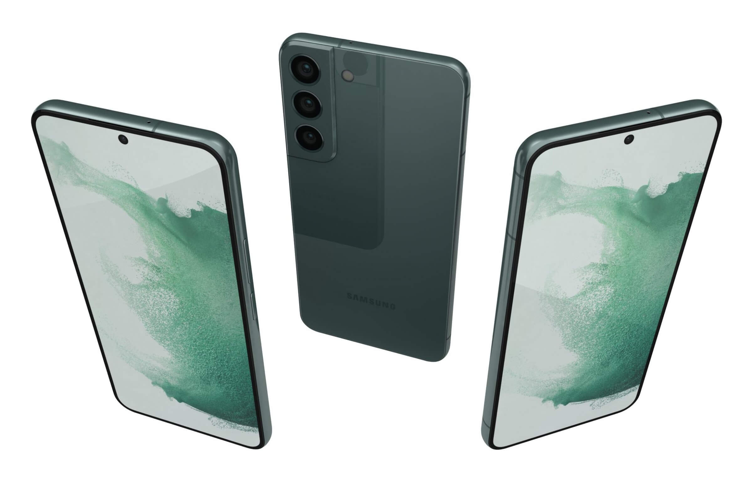 Samsung Galaxy S22 Green - 3D Model by Rever_Art