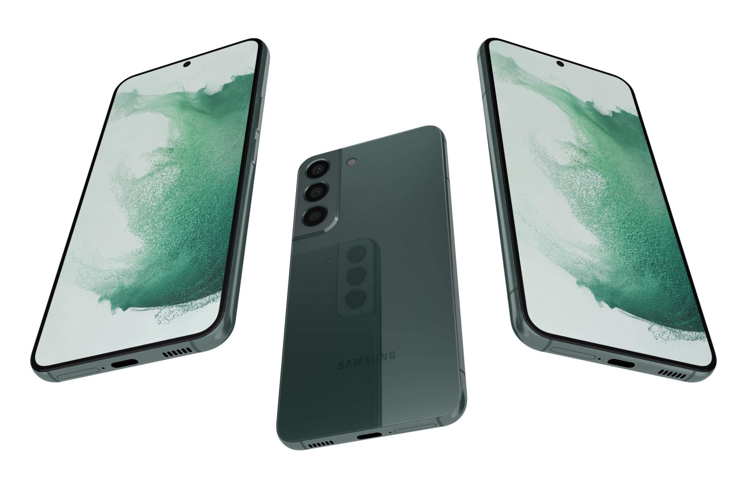 Samsung Galaxy S22 Green - 3D Model by Rever_Art