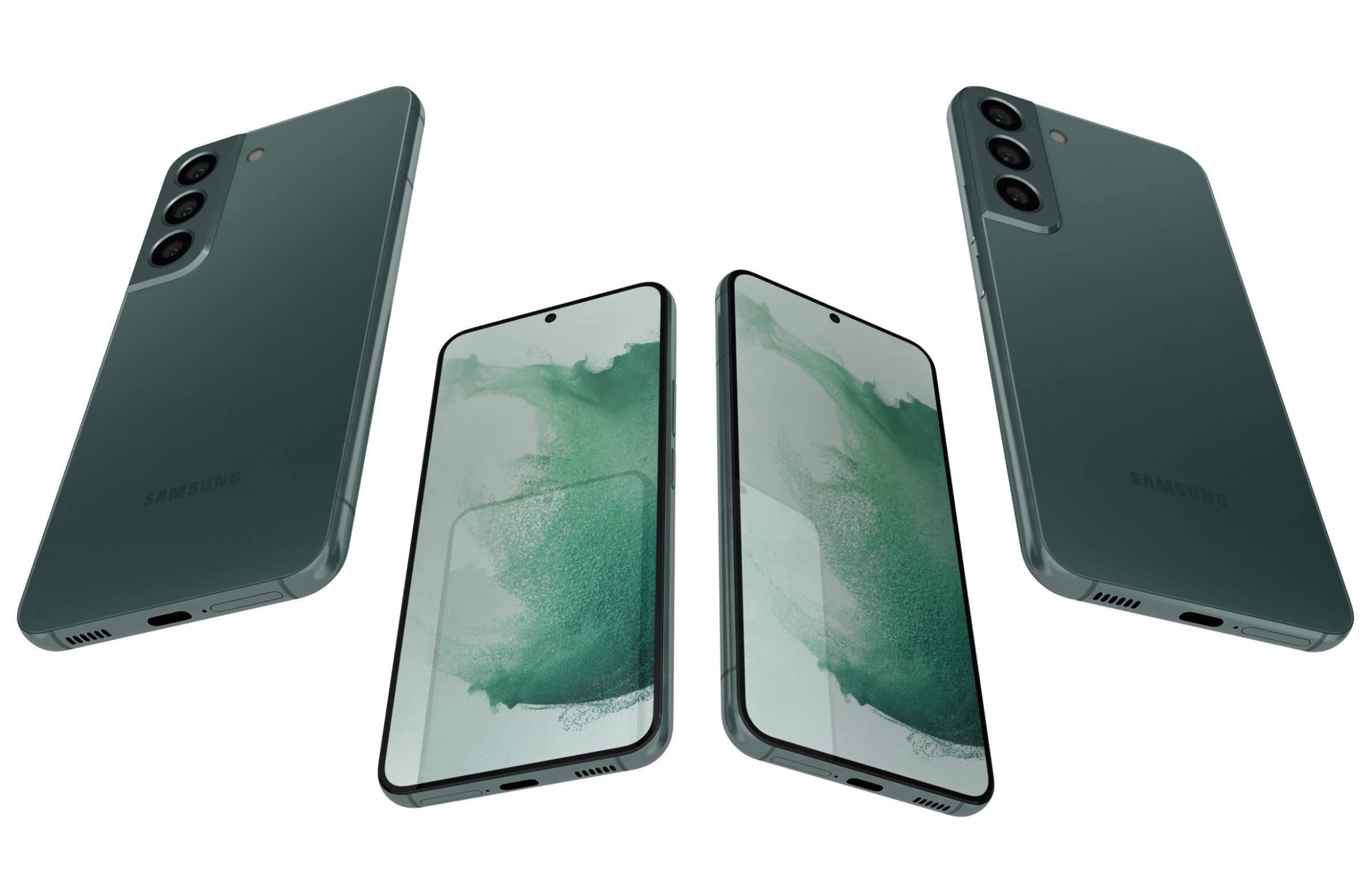 Samsung Galaxy S22 Green - 3D Model by Rever_Art