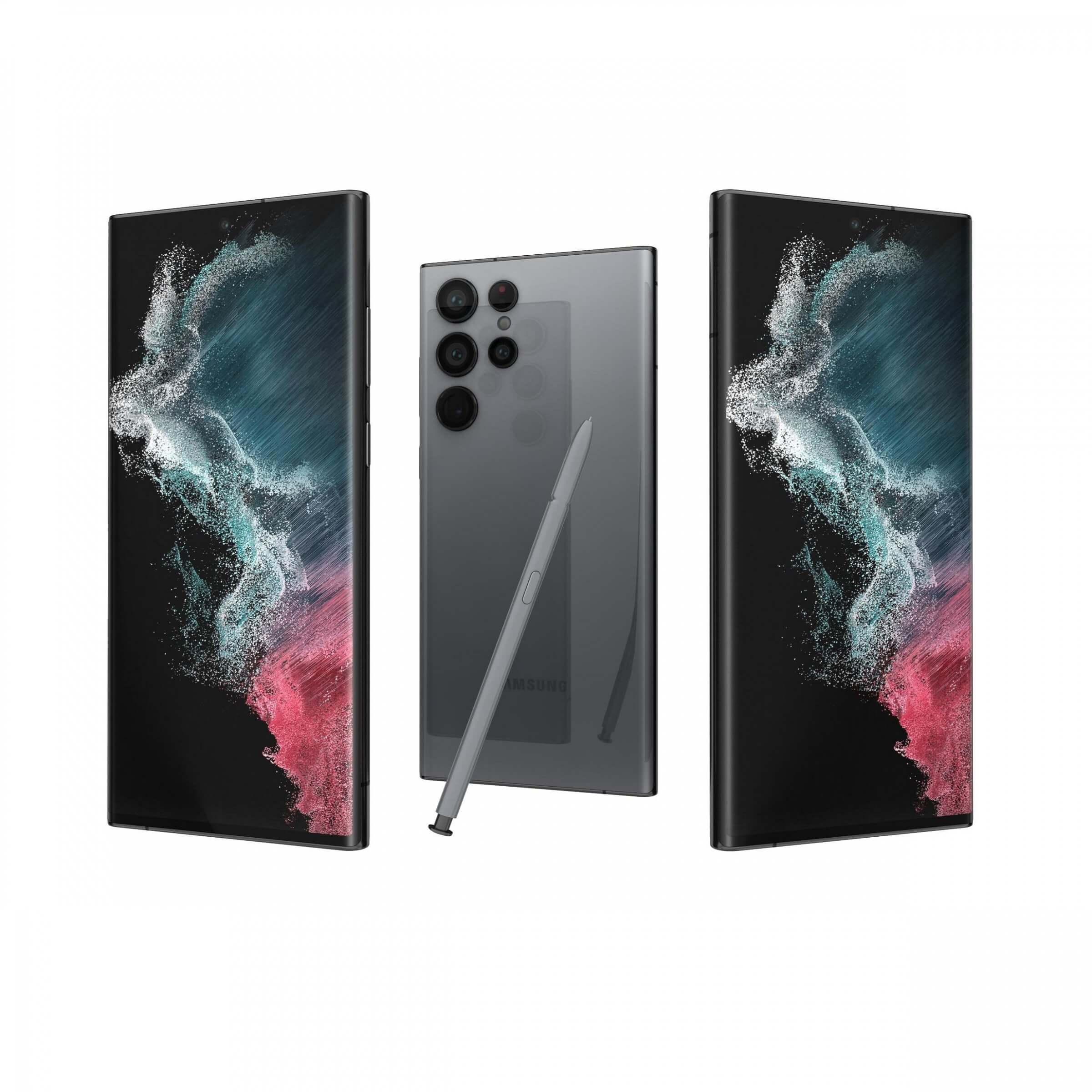 Samsung Galaxy S22 Ultra Graphite - 3D Model by Rever_Art