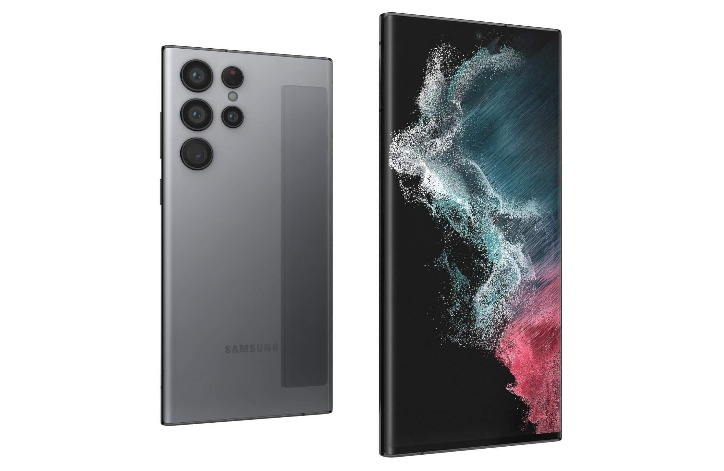 Samsung Galaxy S22 Ultra Graphite - 3D Model by Rever_Art