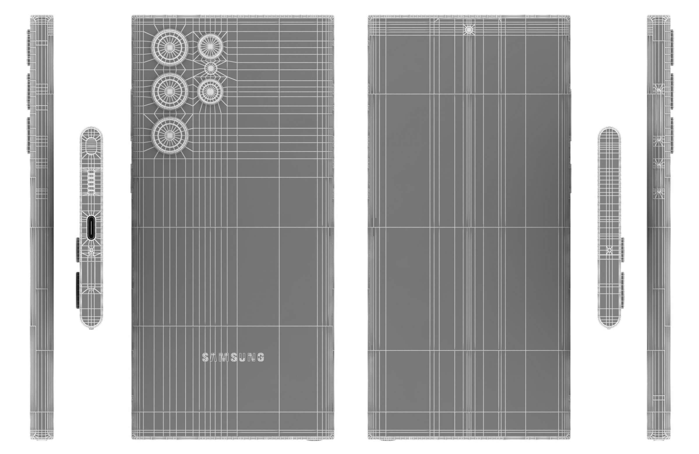 Samsung Galaxy S22 Ultra Graphite - 3D Model by Rever_Art