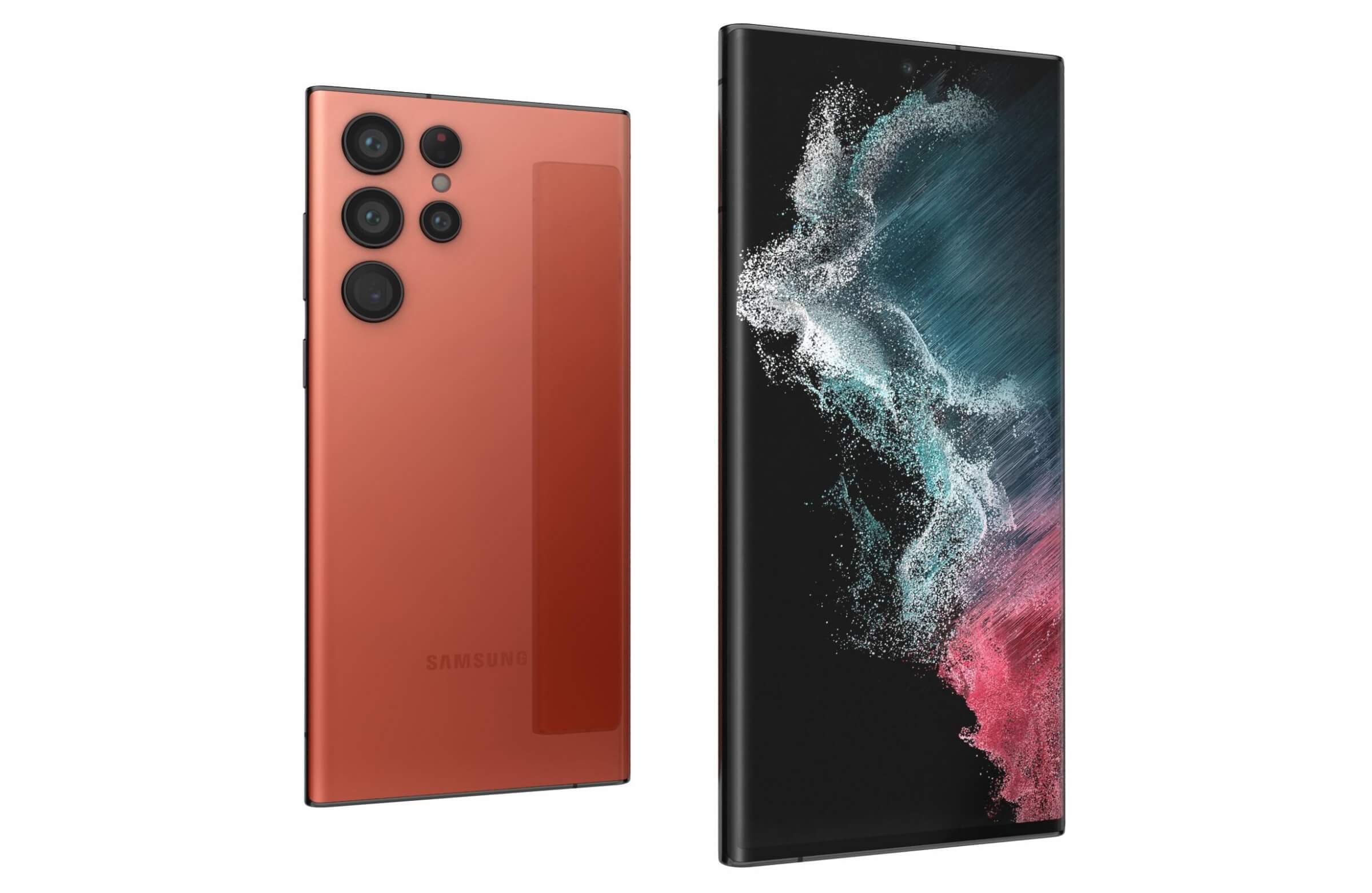 Samsung Galaxy S22 Ultra Red - 3D Model by Rever_Art