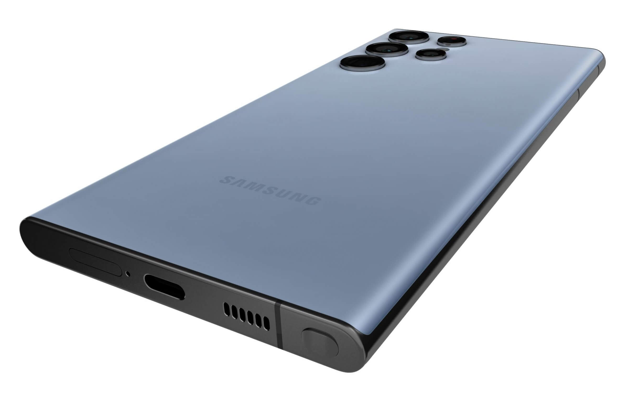 Samsung Galaxy S22 Ultra Sky Blue - 3D Model by Rever_Art