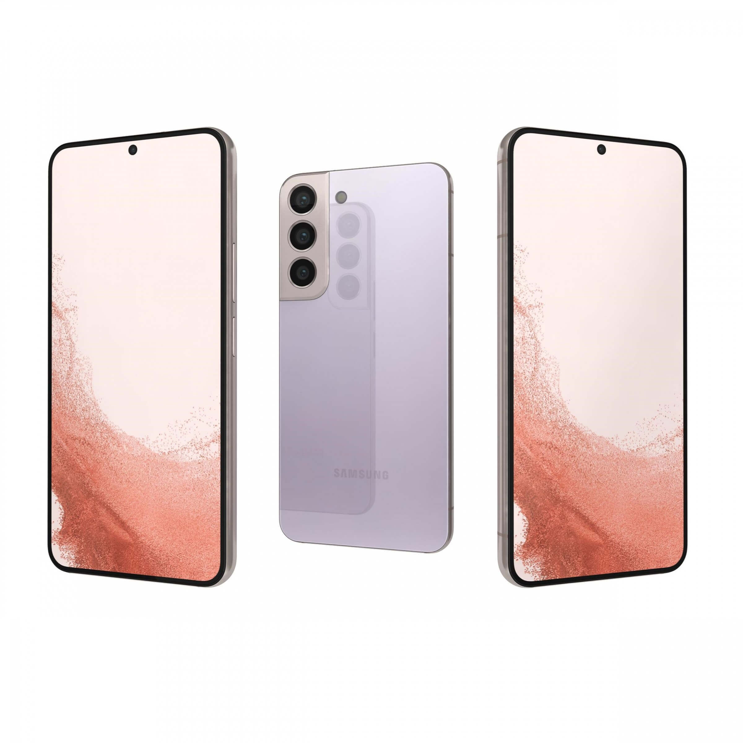 Samsung Galaxy S22 Violet - 3D Model by Rever_Art