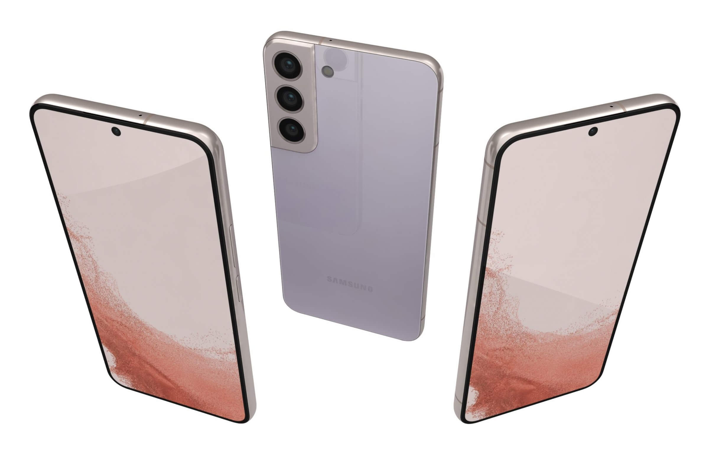 Samsung Galaxy S22 Violet - 3D Model by Rever_Art