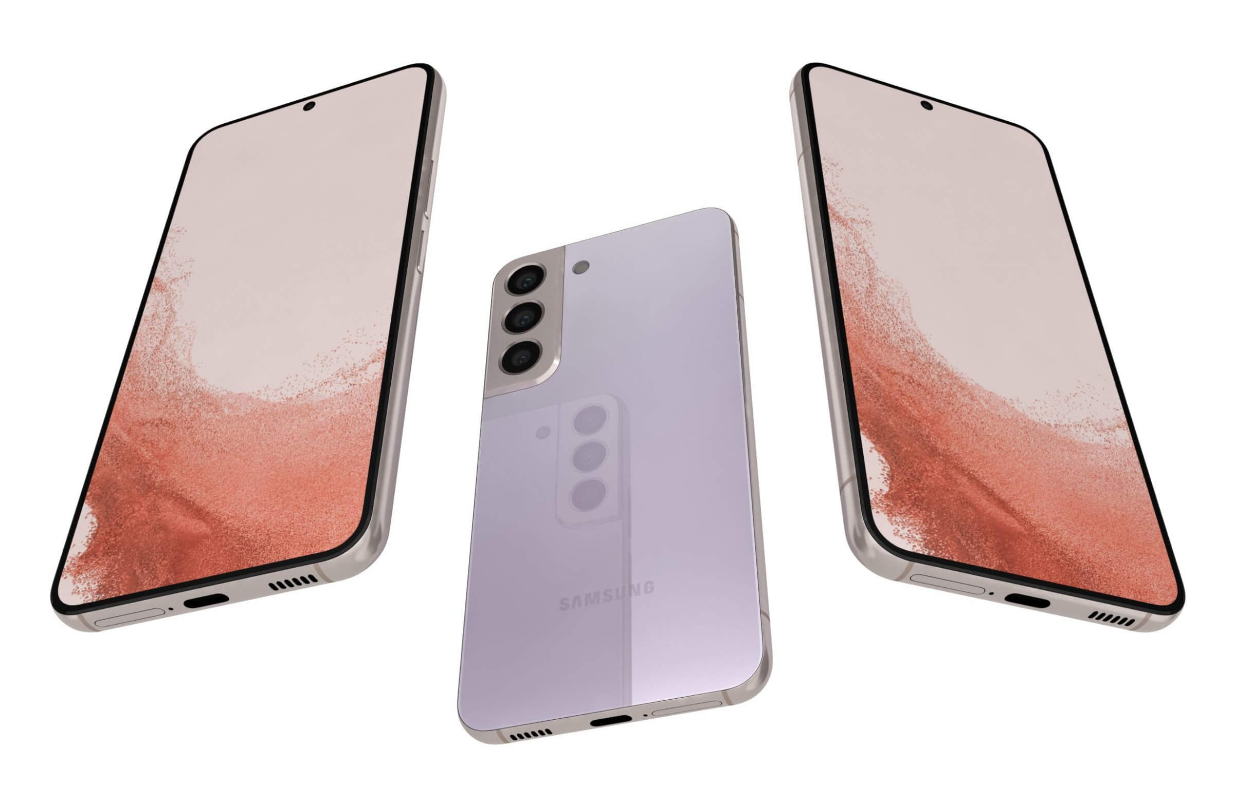Samsung Galaxy S22 Violet - 3D Model by Rever_Art