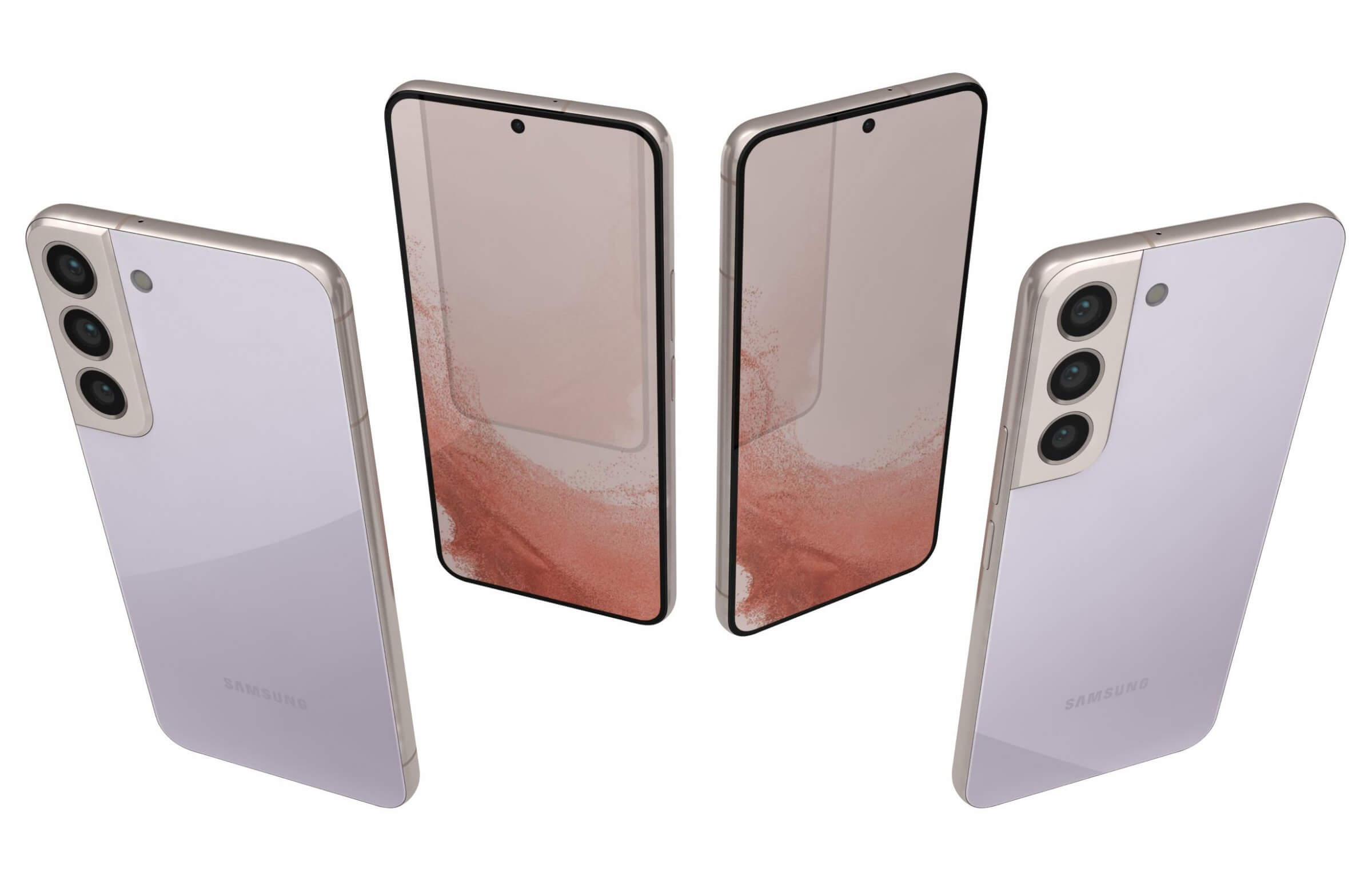 Samsung Galaxy S22 Violet - 3D Model by Rever_Art