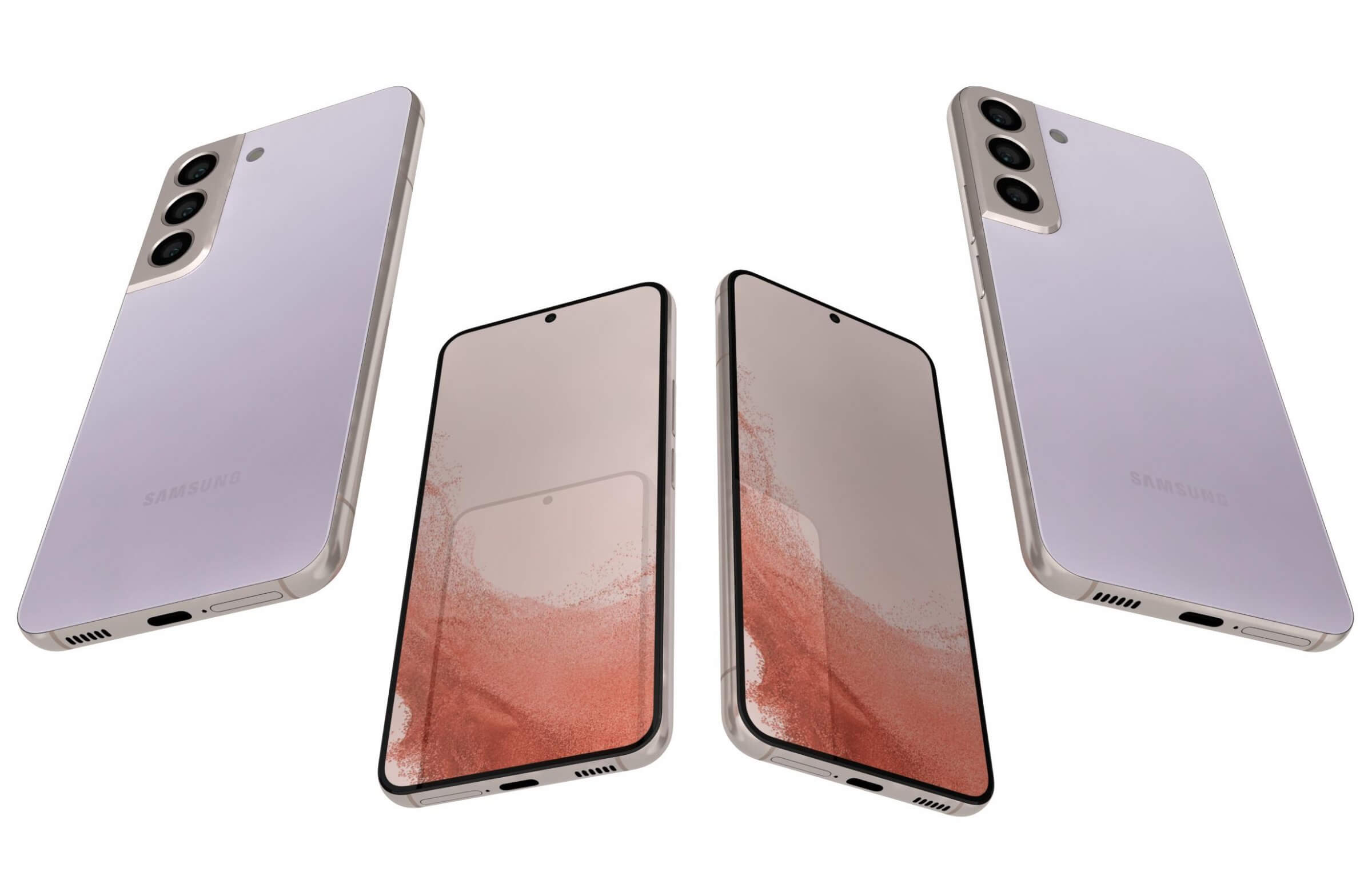 Samsung Galaxy S22 Violet - 3D Model by Rever_Art