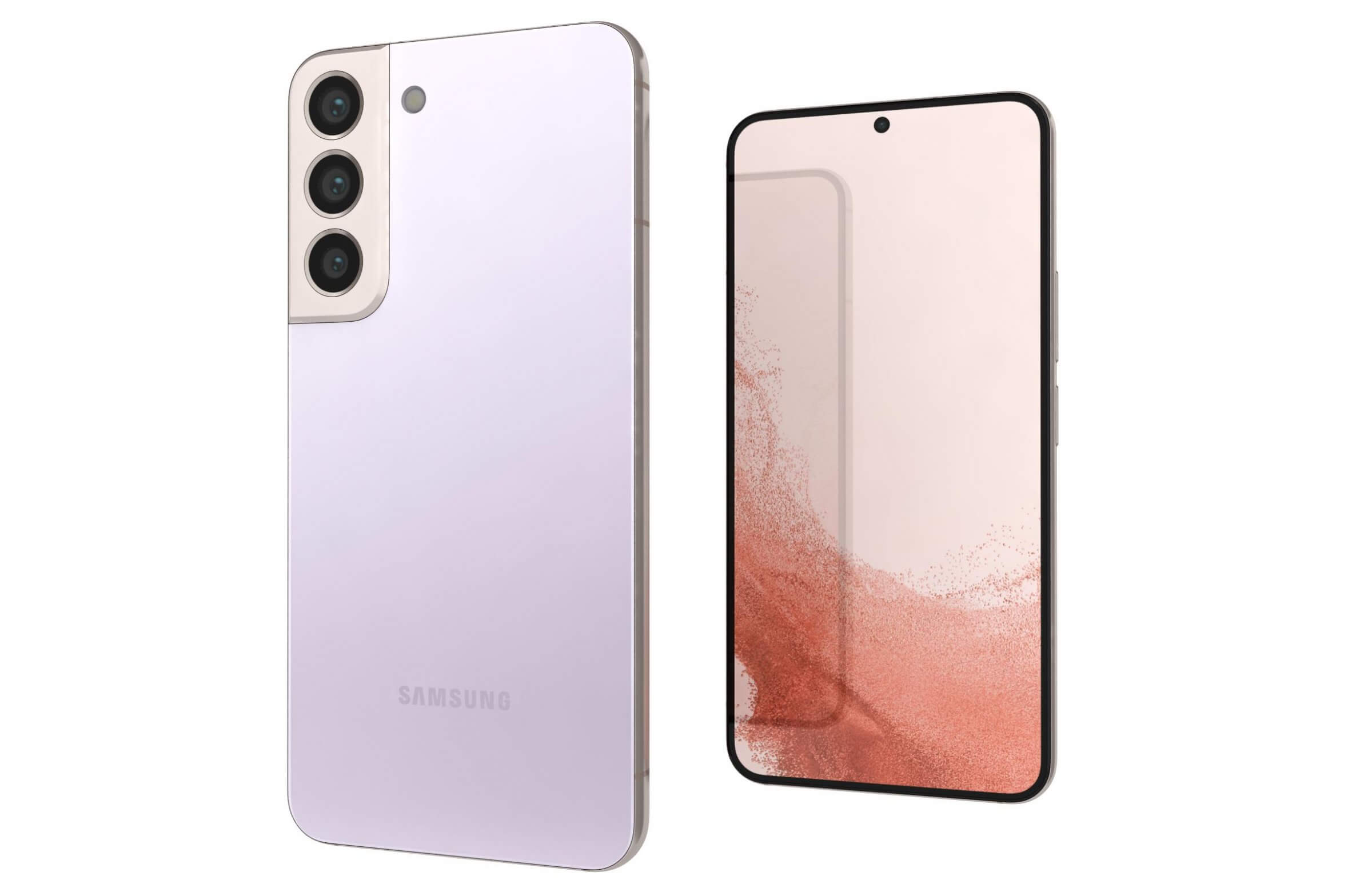 Samsung Galaxy S22 Violet - 3D Model by Rever_Art