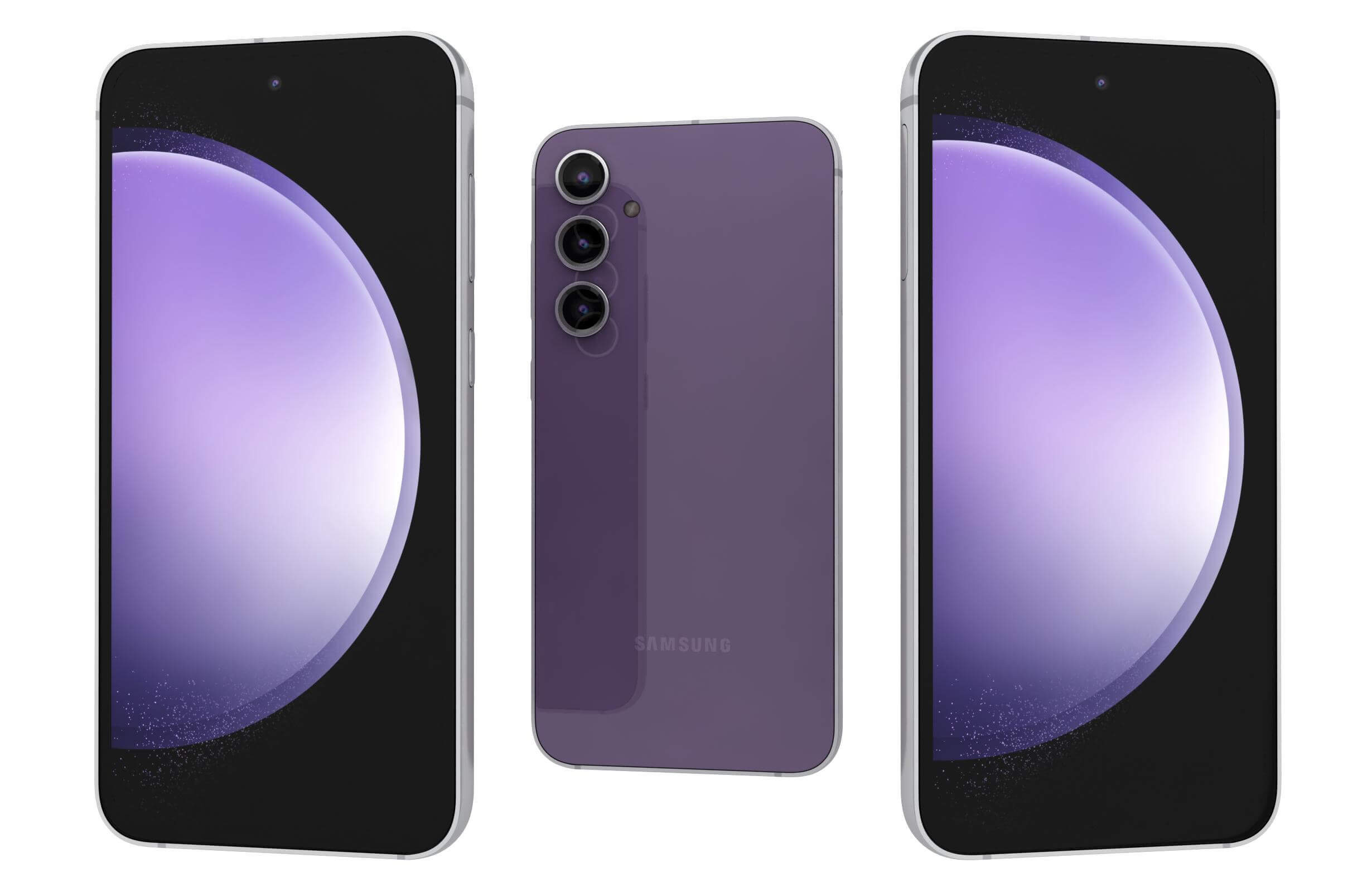 Samsung Galaxy S23 FE Purple - 3D Model by Rever_Art