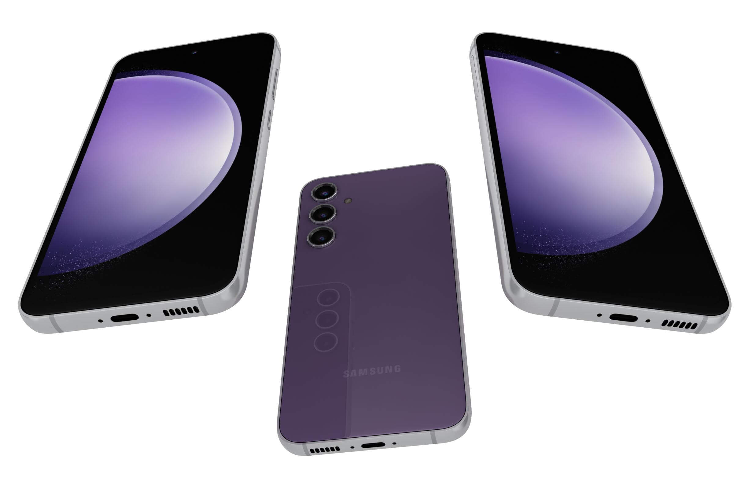 Samsung Galaxy S23 FE Purple - 3D Model by Rever_Art