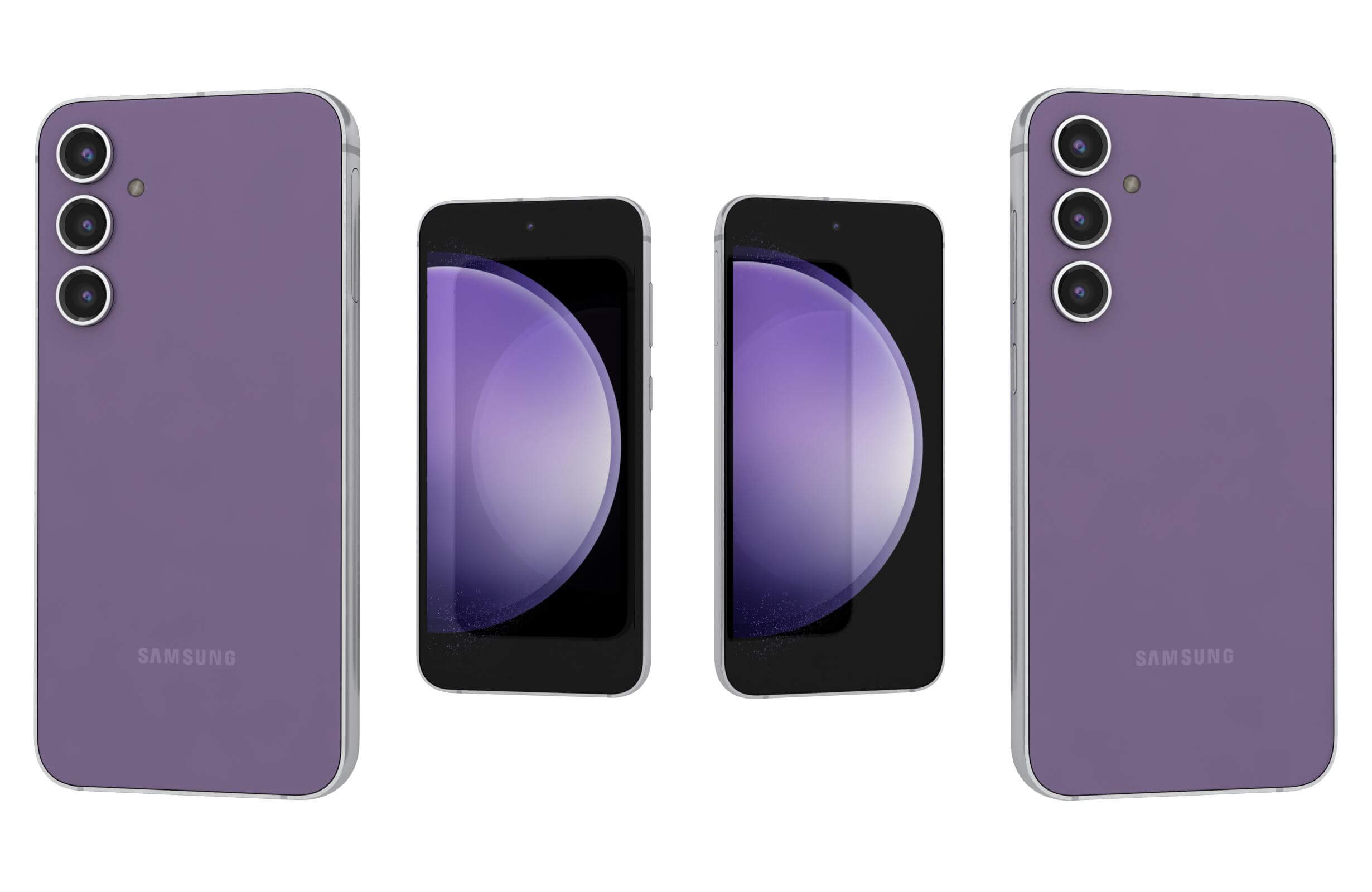 Samsung Galaxy S23 FE Purple - 3D Model by Rever_Art
