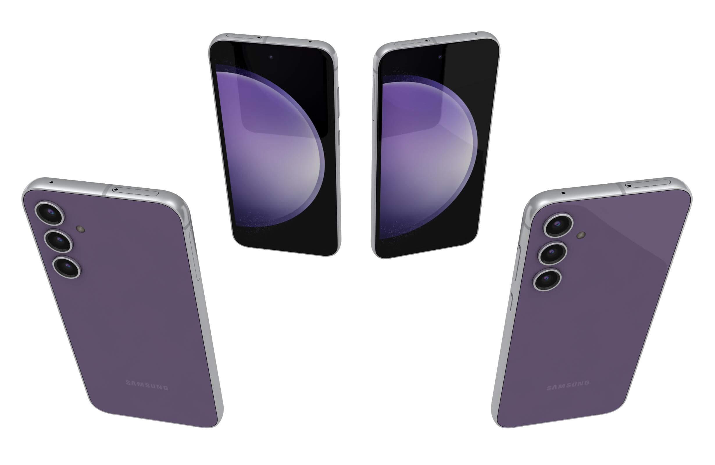 Samsung Galaxy S23 FE Purple - 3D Model by Rever_Art