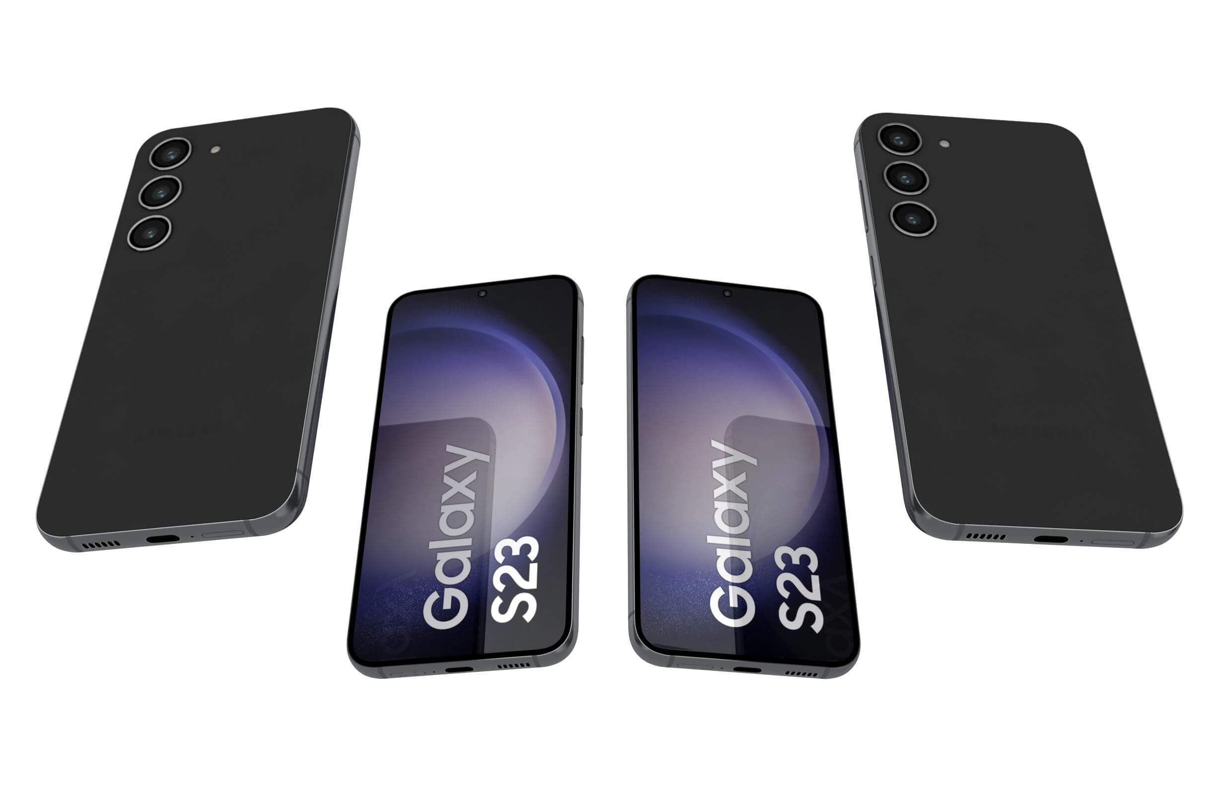 Samsung Galaxy S23 Gray - 3D Model by Rever_Art