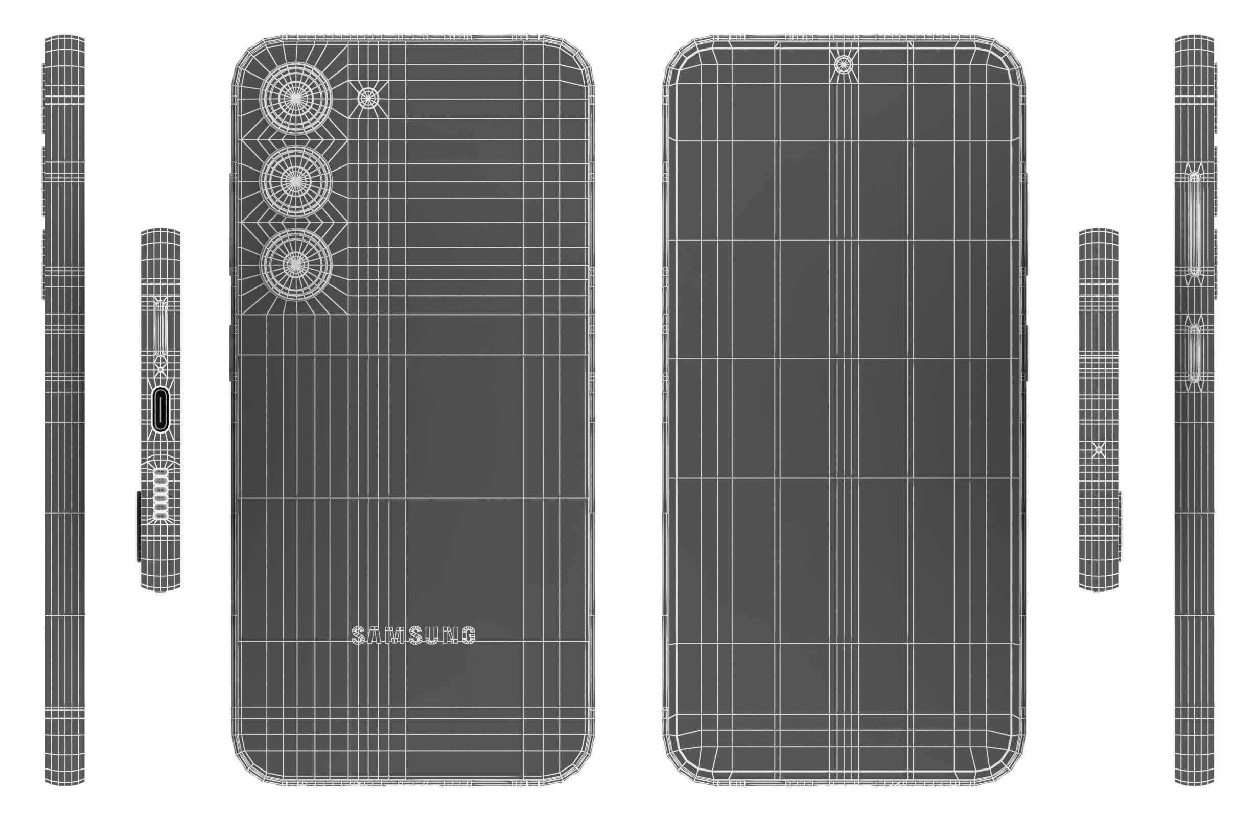 Samsung Galaxy S23 Gray - 3D Model by Rever_Art