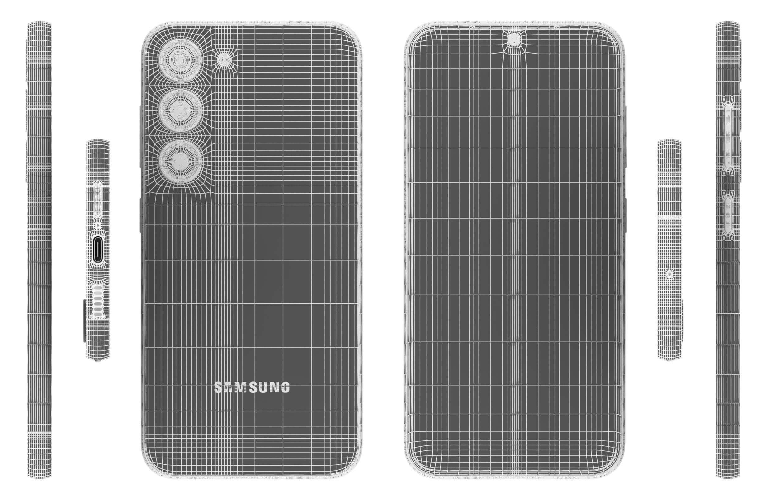 Samsung Galaxy S23 Gray - 3D Model by Rever_Art