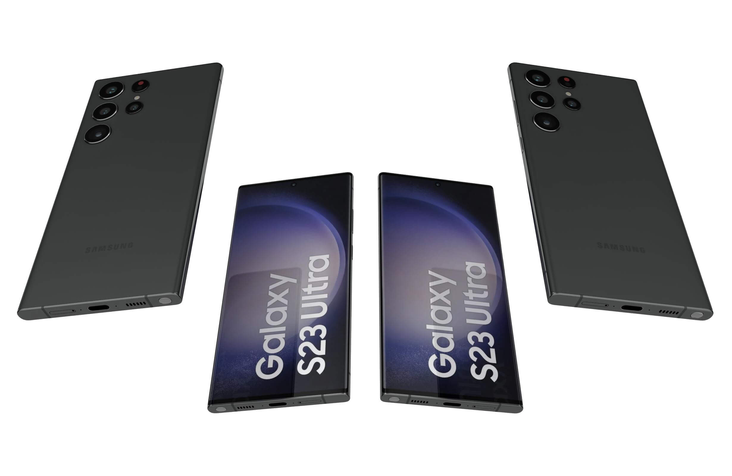 Samsung Galaxy S23 Ultra Gray - 3D Model by Rever_Art