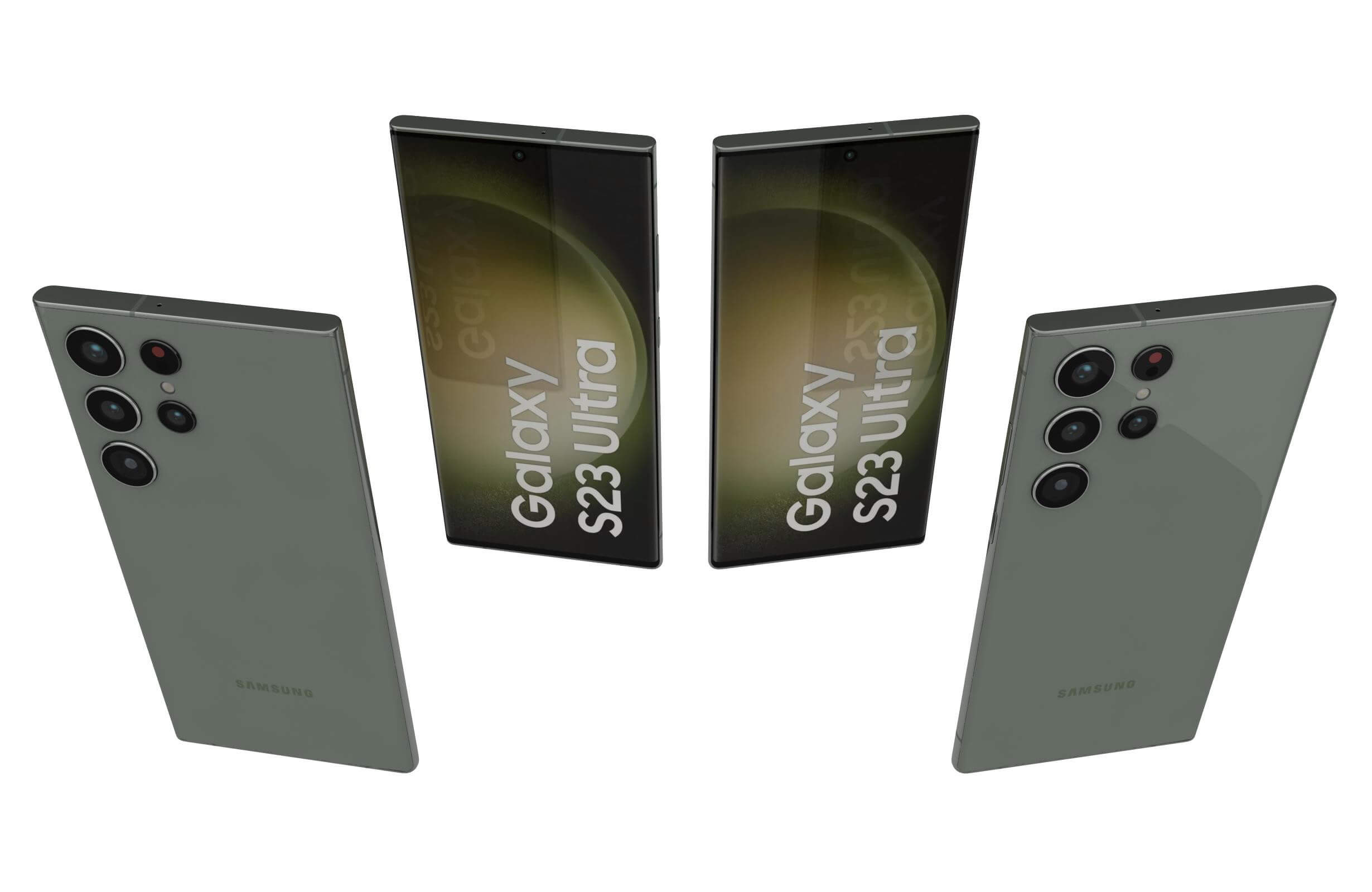 Samsung Galaxy S23 Ultra Green - 3D Model by Rever_Art