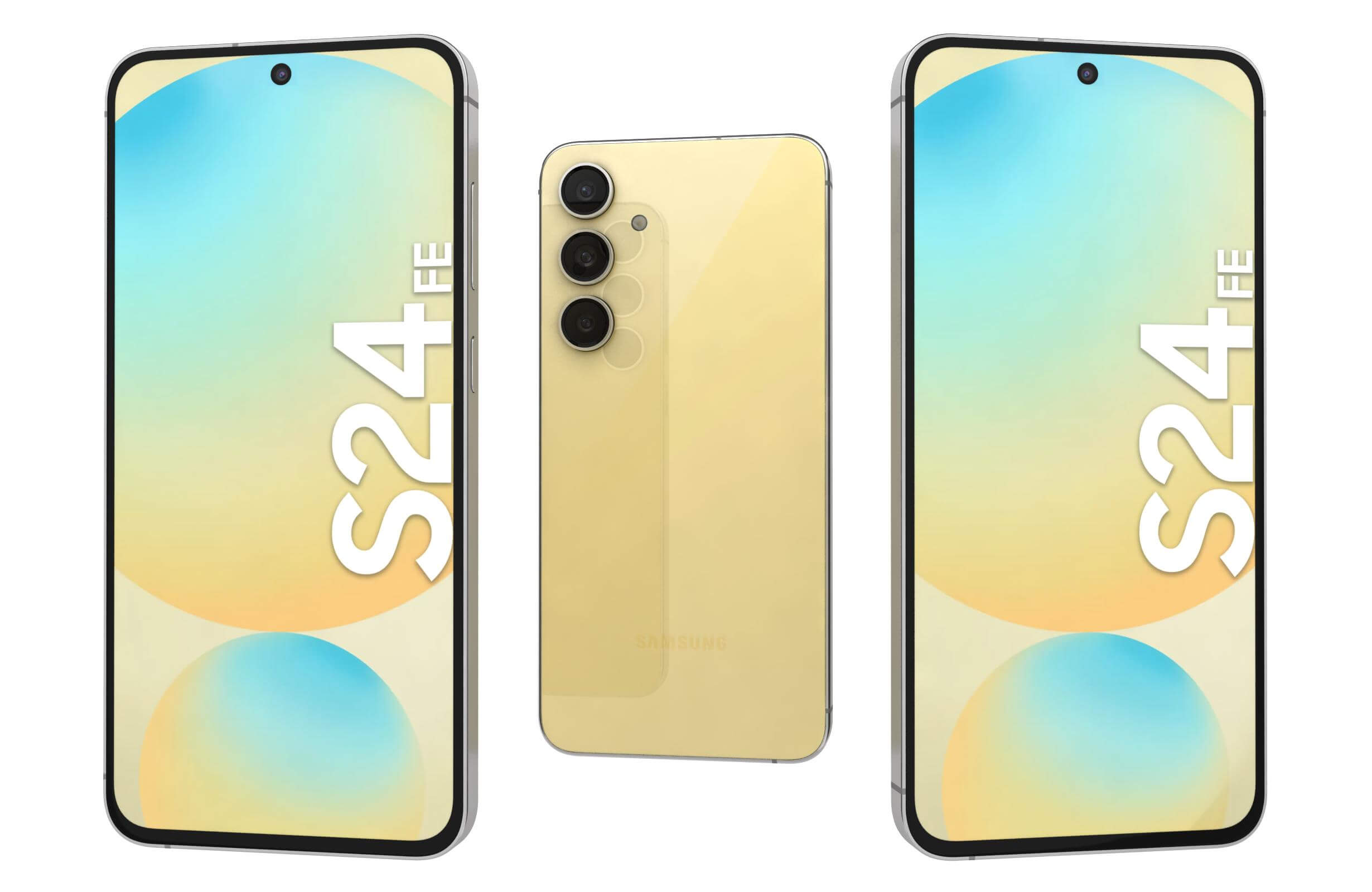 Samsung Galaxy S24 FE Yellow - 3D Model by Rever_Art