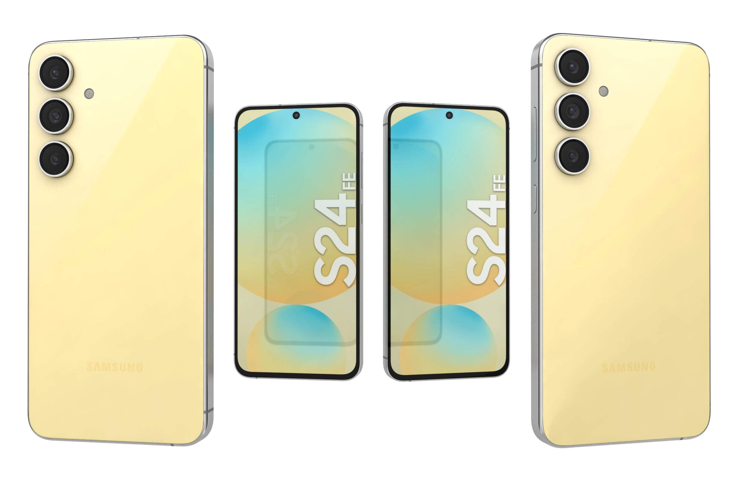 Samsung Galaxy S24 FE Yellow - 3D Model by Rever_Art