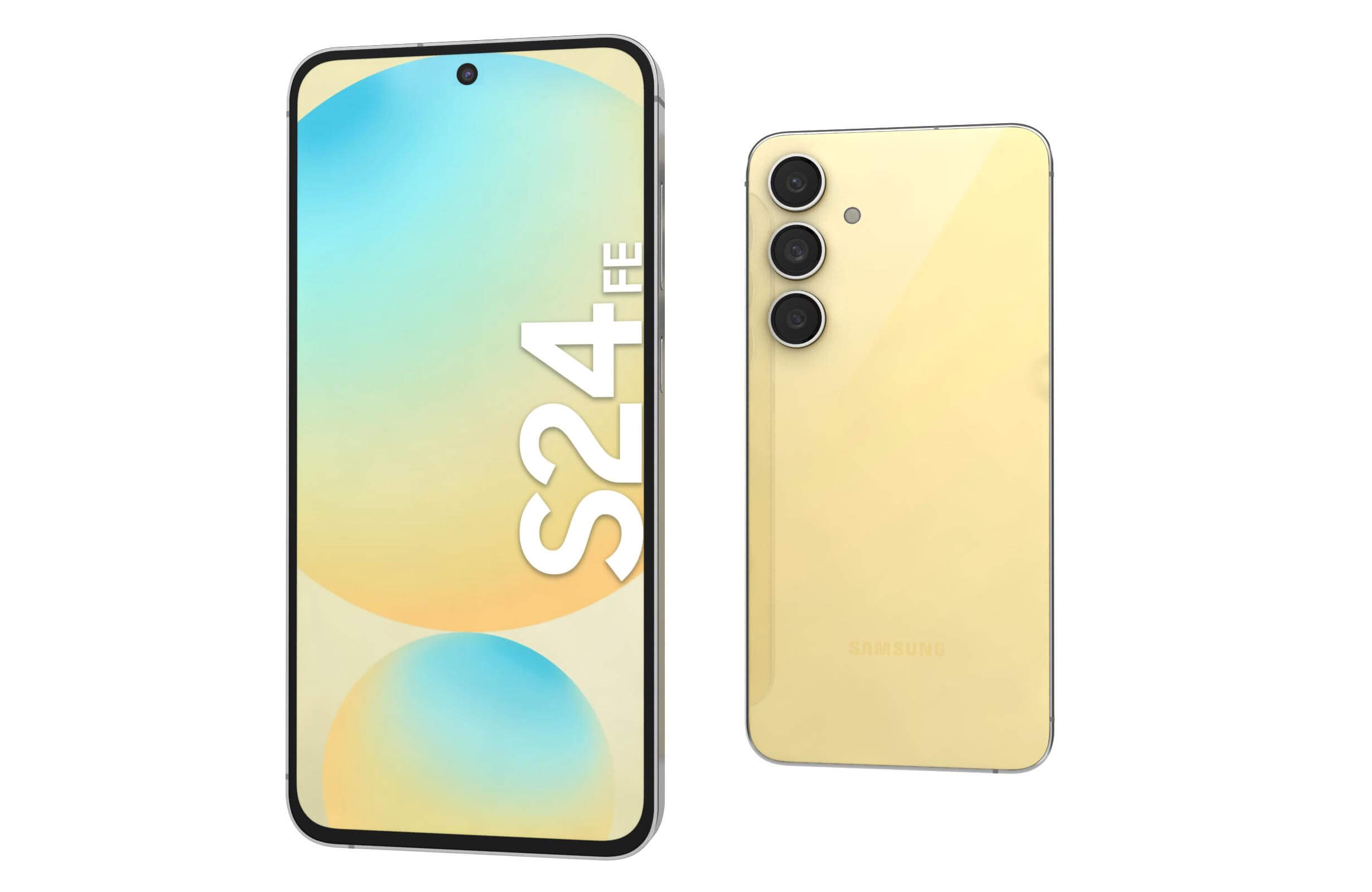 Samsung Galaxy S24 FE Yellow - 3D Model by Rever_Art