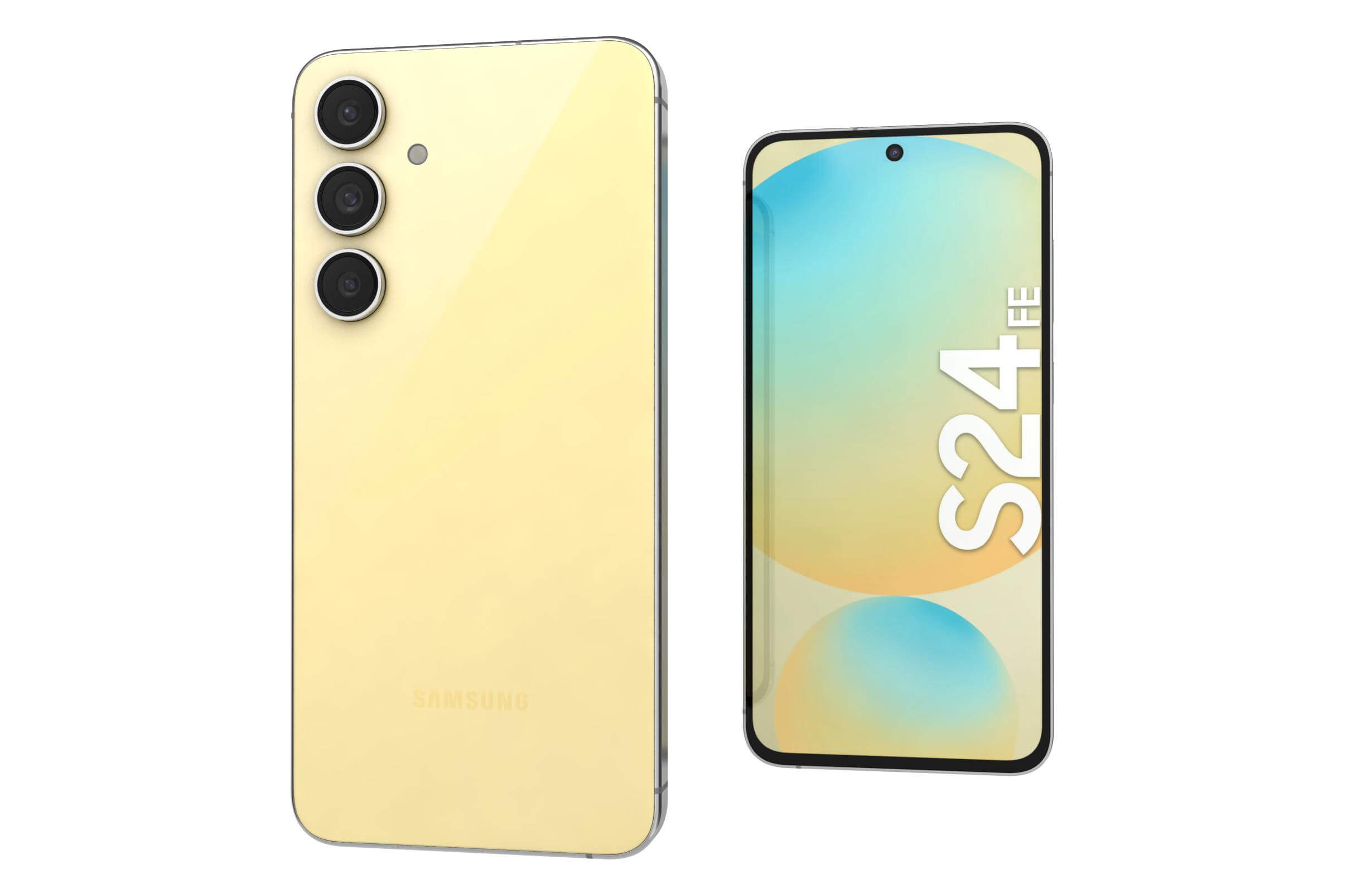 Samsung Galaxy S24 FE Yellow - 3D Model by Rever_Art