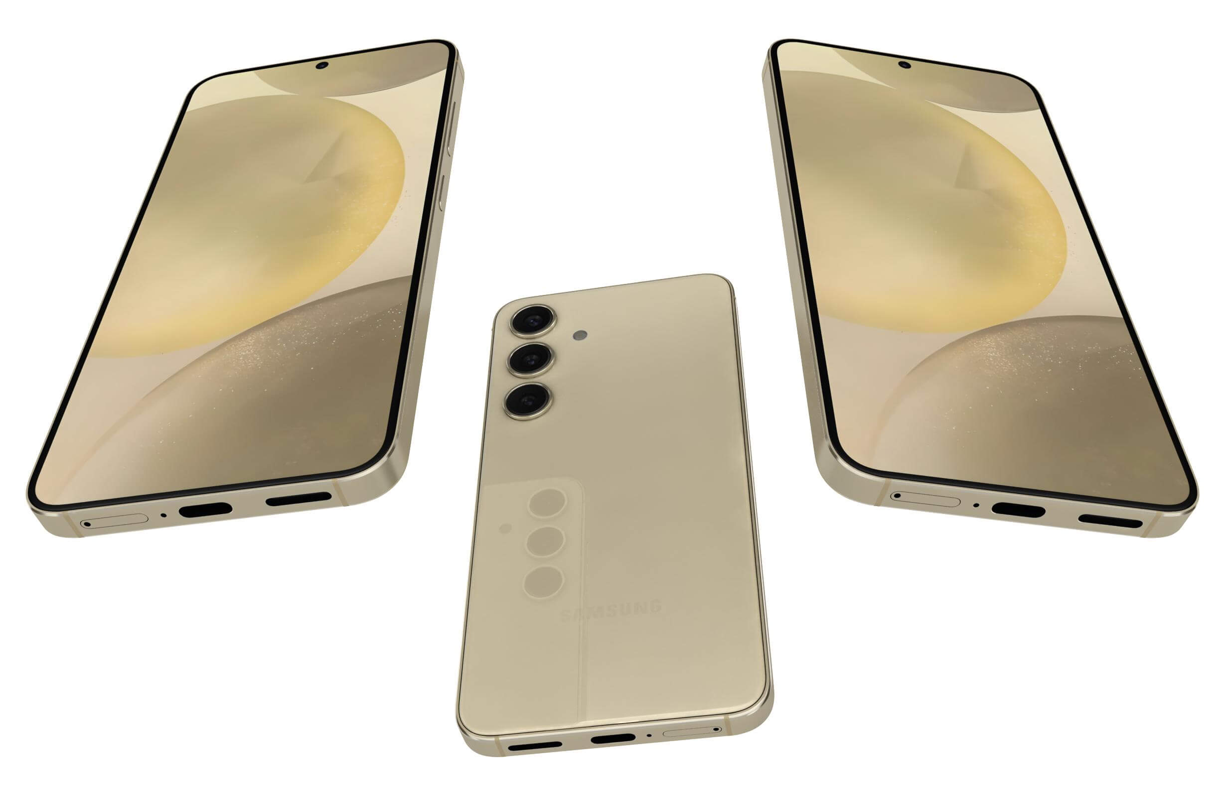 Samsung Galaxy S24 Gold - 3D Model by Rever_Art