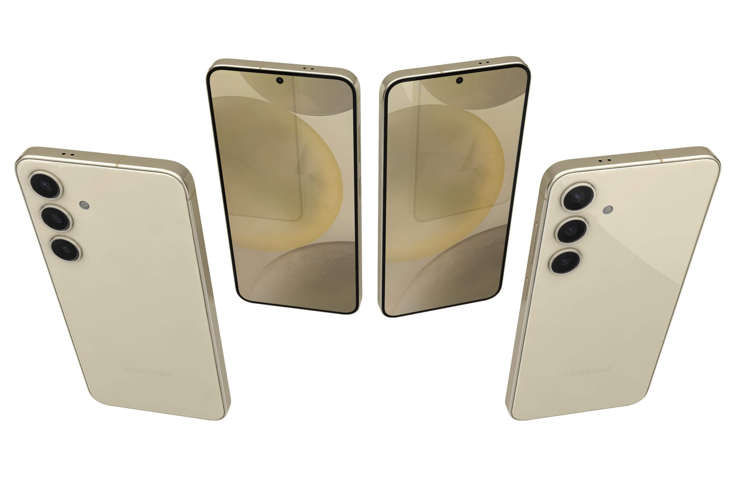 Samsung Galaxy S24 Gold - 3D Model by Rever_Art