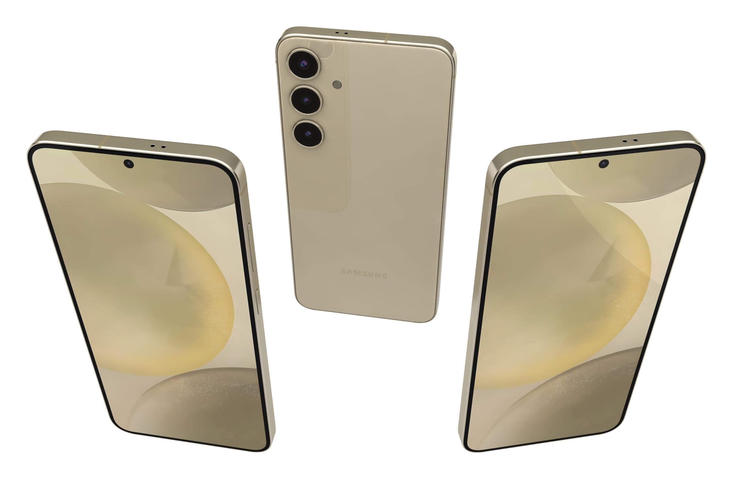 Samsung Galaxy S24 Plus Gold - 3D Model by Rever_Art