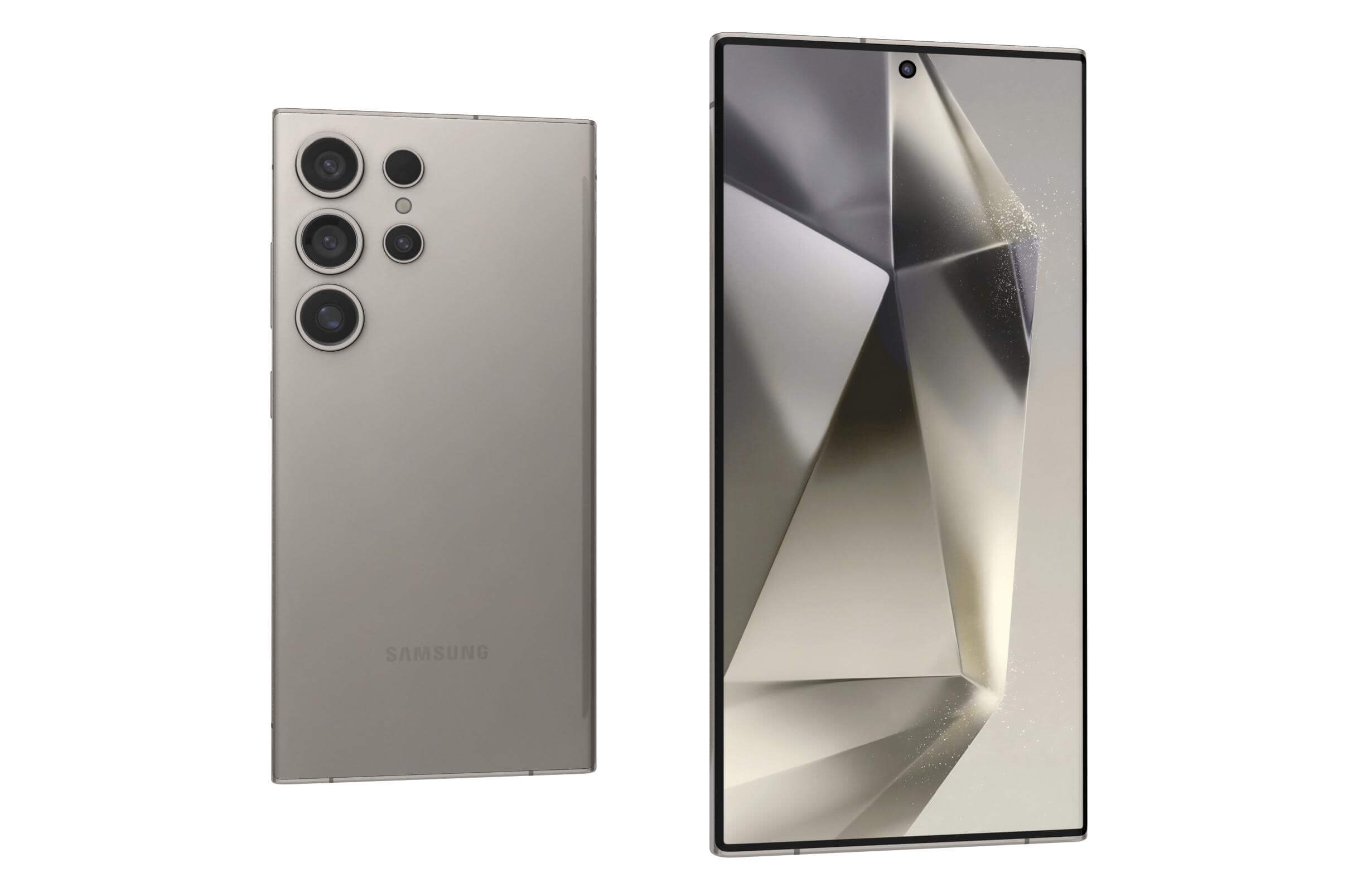 Samsung Galaxy S24 Ultra Titanium Gray Crystal - 3D Model by Rever_Art