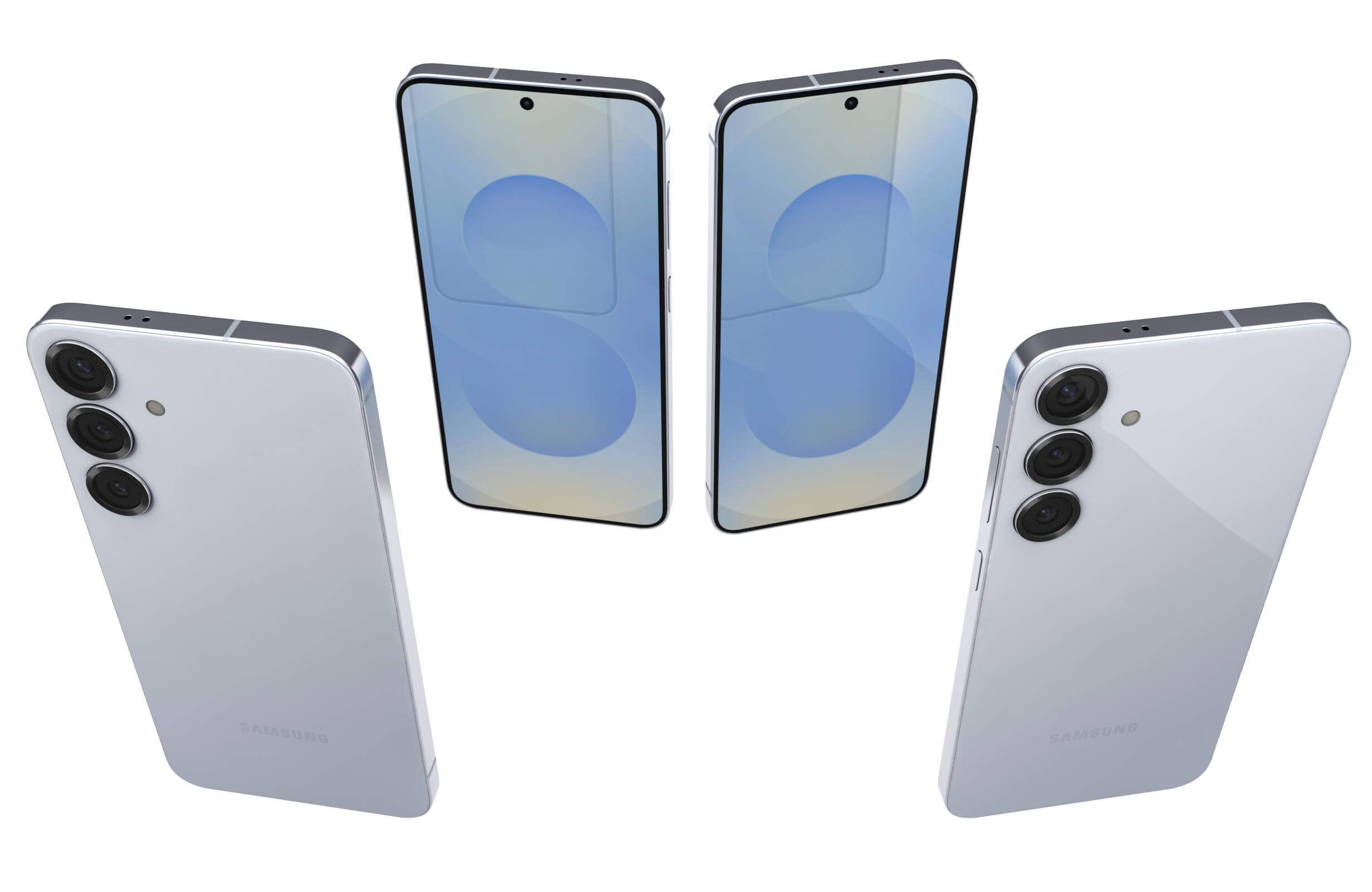 Samsung Galaxy S25 Plus Icy Blue - 3D Model by Rever_Art