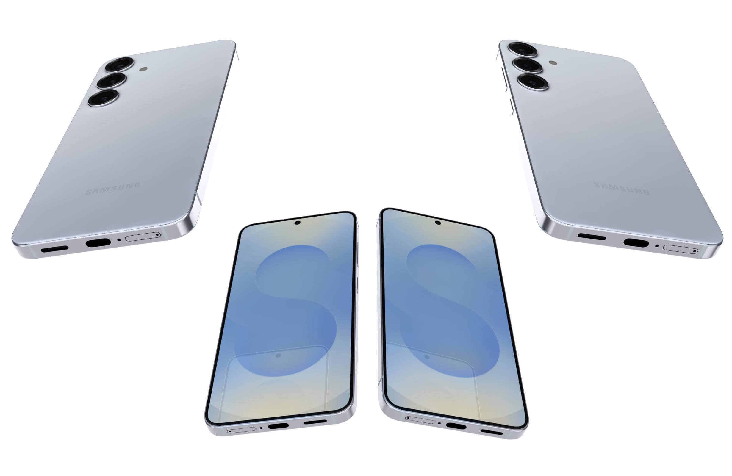 Samsung Galaxy S25 Plus Icy Blue - 3D Model by Rever_Art
