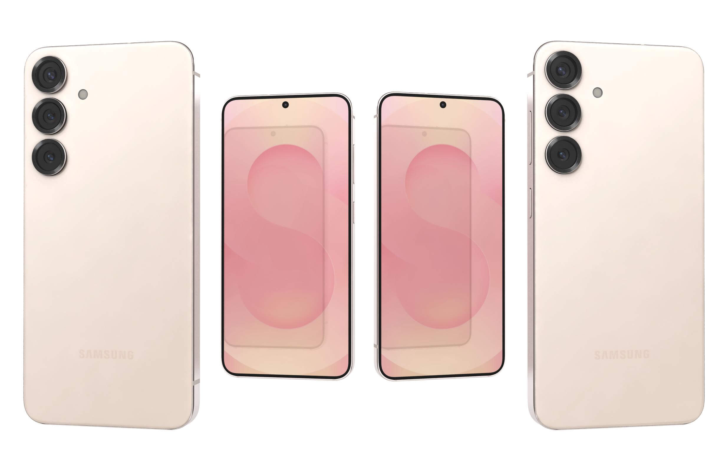 Samsung Galaxy S25 Plus Pink Gold - 3D Model by Rever_Art