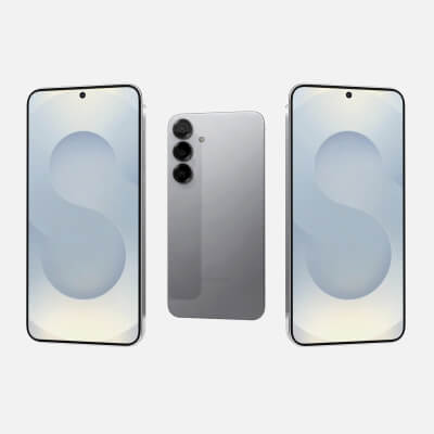 Samsung Galaxy S25 Plus Silver Shadow - 3D Model by Rever_Art