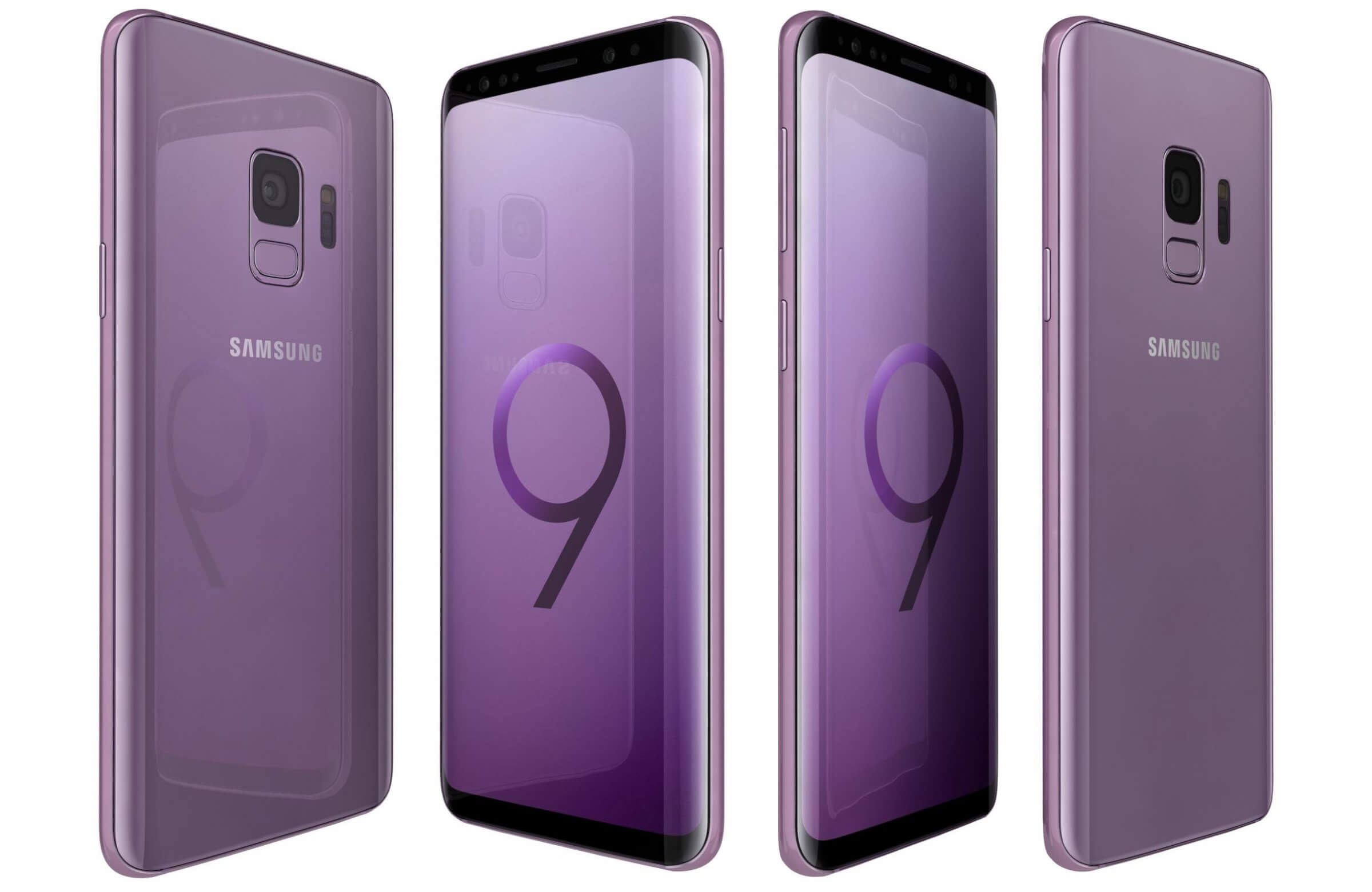 Samsung Galaxy S9 Lilac Purple - 3D Model by Rever_Art