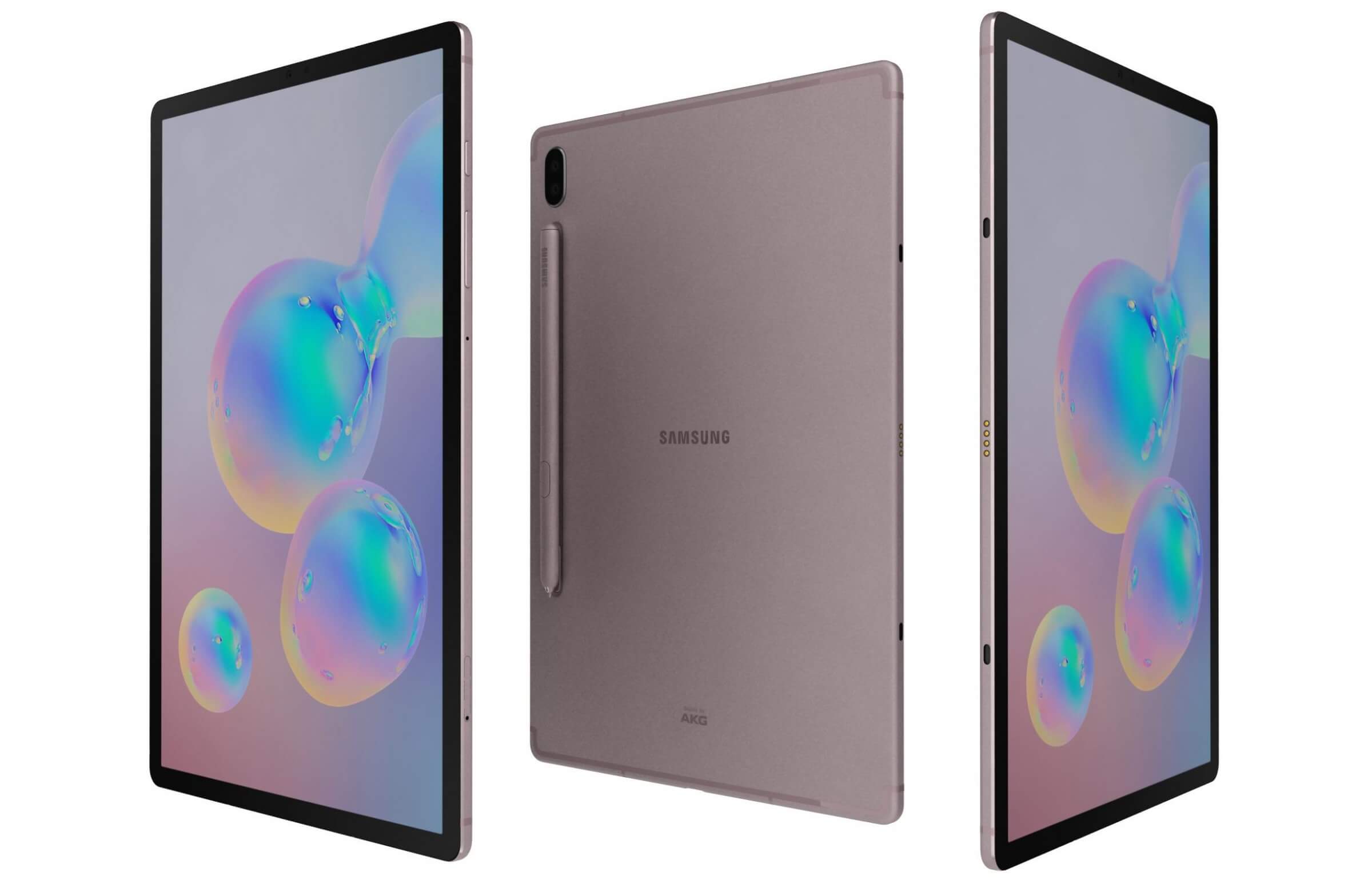 Samsung Galaxy Tab S6 S Pen Rose Blush - 3D Model by Rever_Art