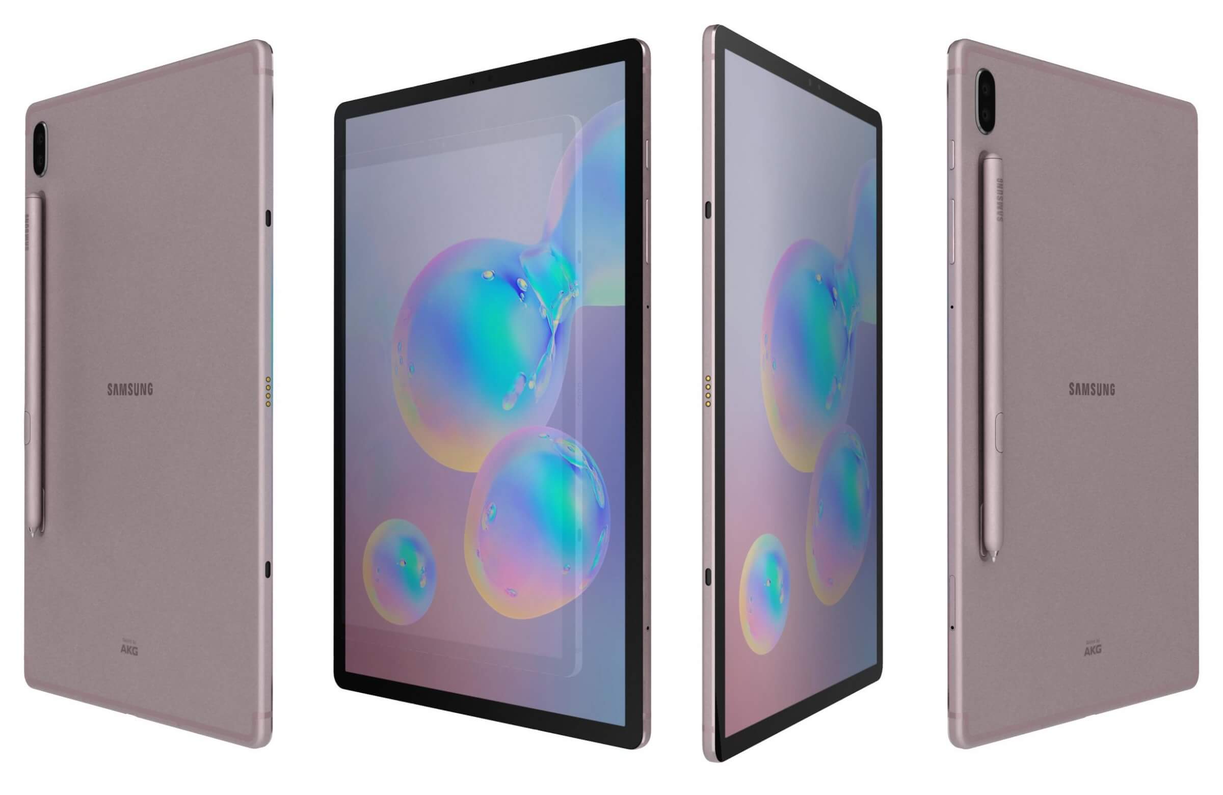 Samsung Galaxy Tab S6 S Pen Rose Blush - 3D Model by Rever_Art