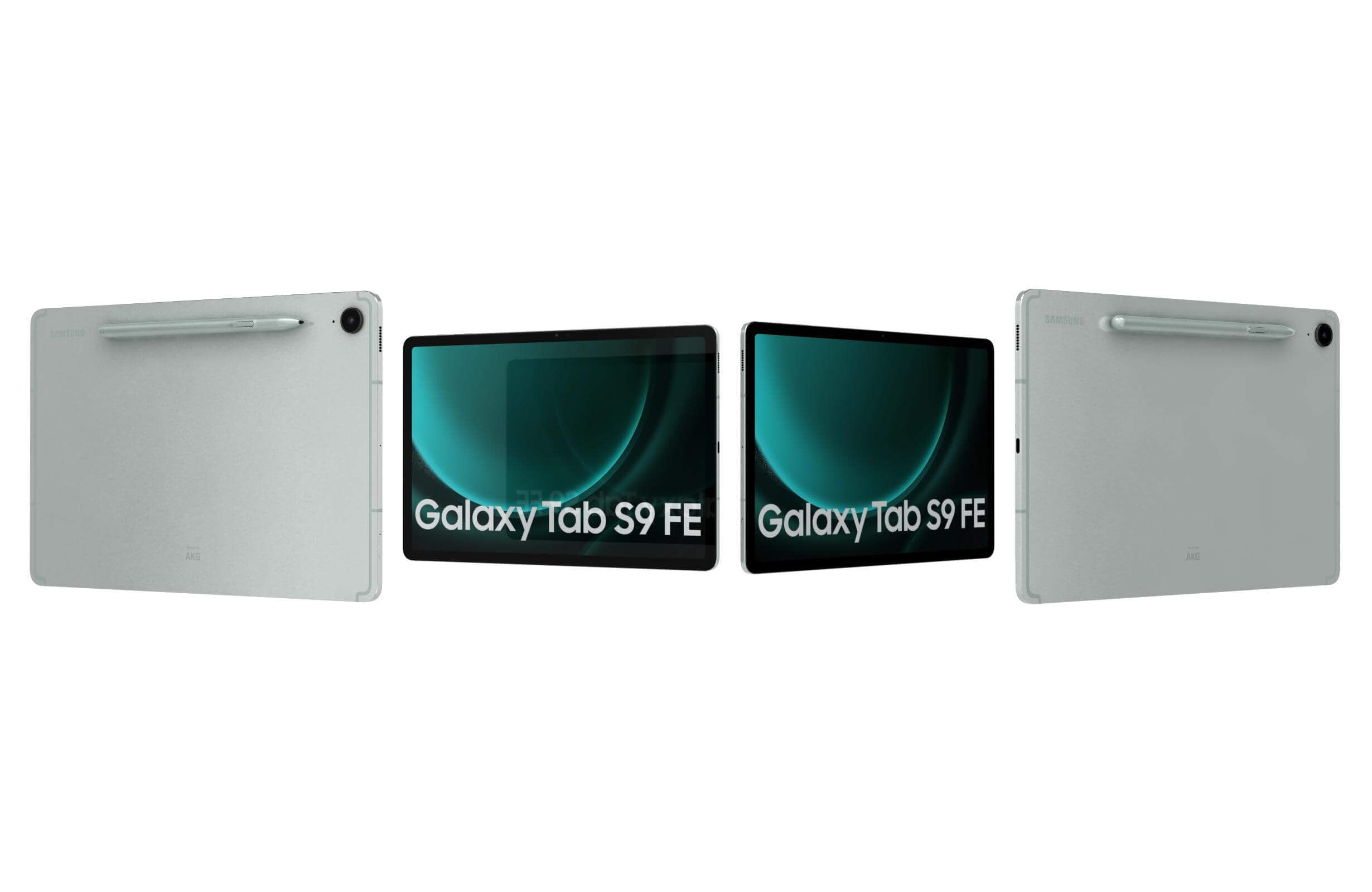 Samsung Galaxy Tab S9 FE Green - 3D Model by Rever_Art