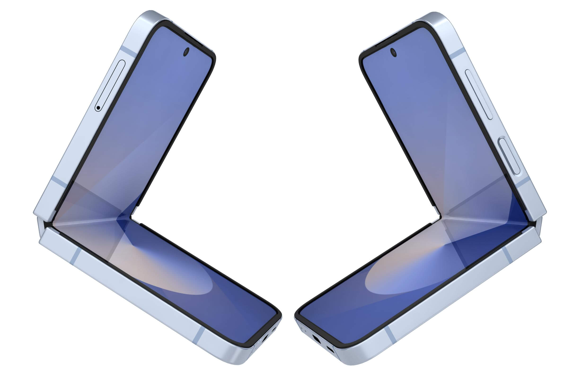 Samsung Galaxy Z Flip 6 Blue - 3D Model by Rever_Art