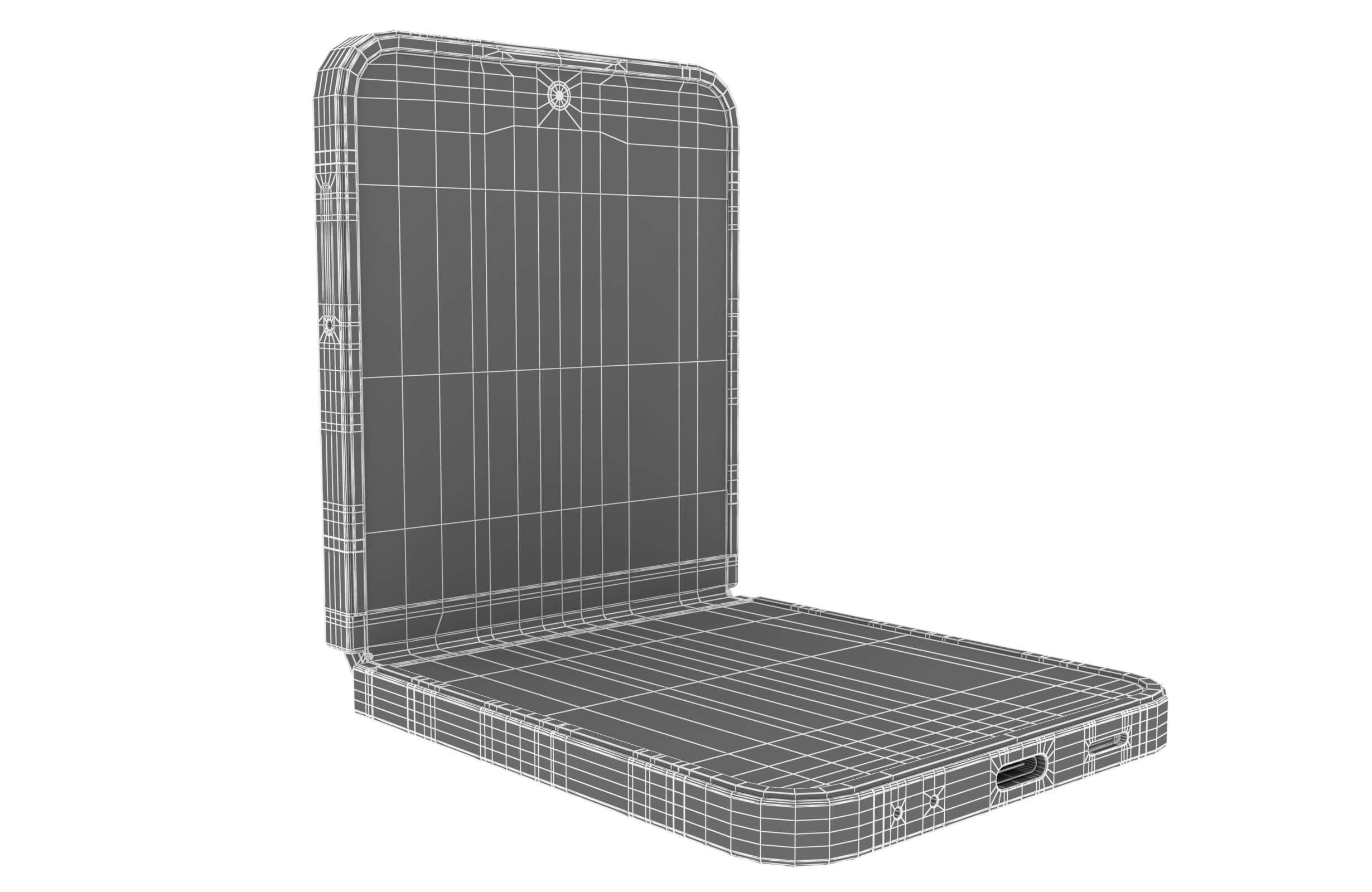 Samsung Galaxy Z Flip 6 Crafted Black - 3D Model by Rever_Art