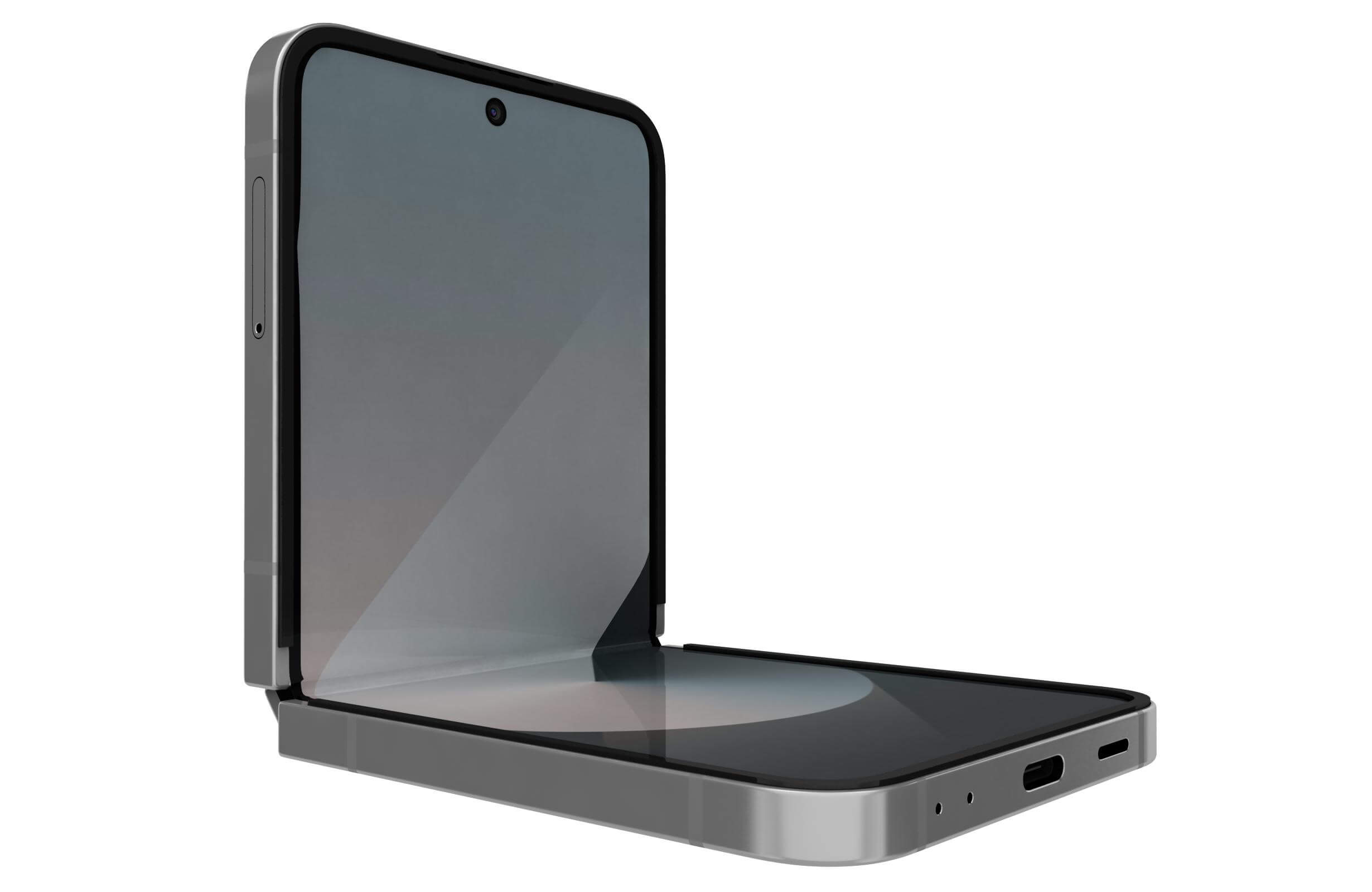 Samsung Galaxy Z Flip 6 Silver Shadow - 3D Model by Rever_Art